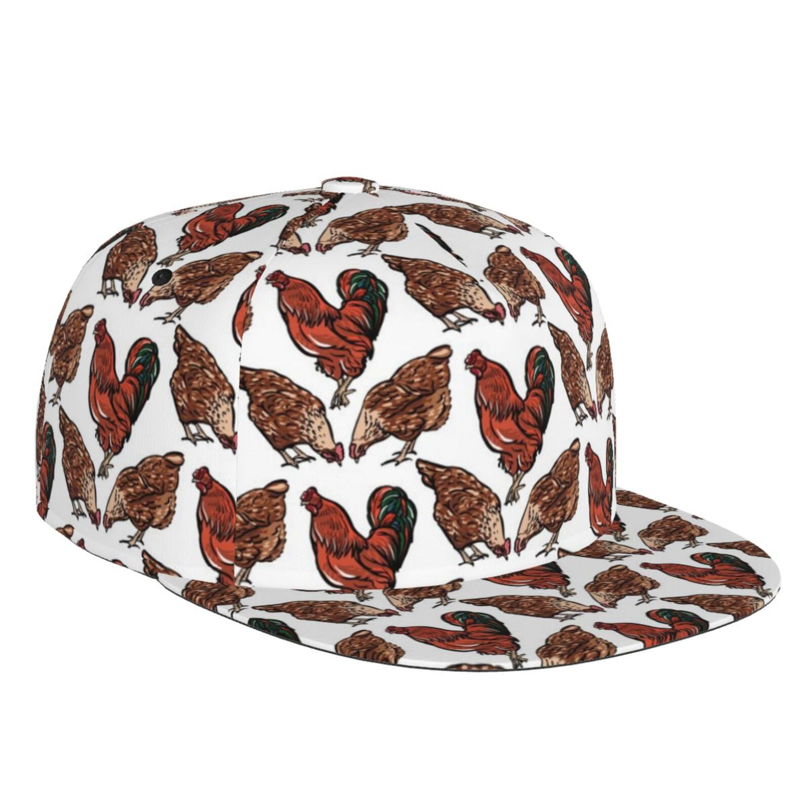 Baseball Cap - A Rooster With Chickens Hats for Men/Women Low Profile ...