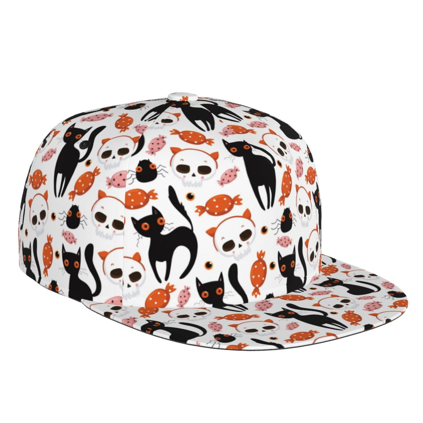 Baseball Cap - Abstract Cartoon Cat Skull Hats for Men/Women Low ...
