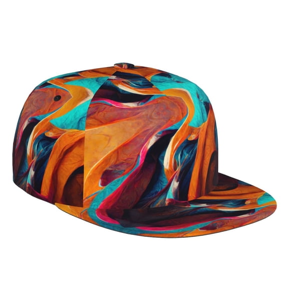 Baseball Cap - Abstract Fabric Color Waves Hats for Men/Women Low ...