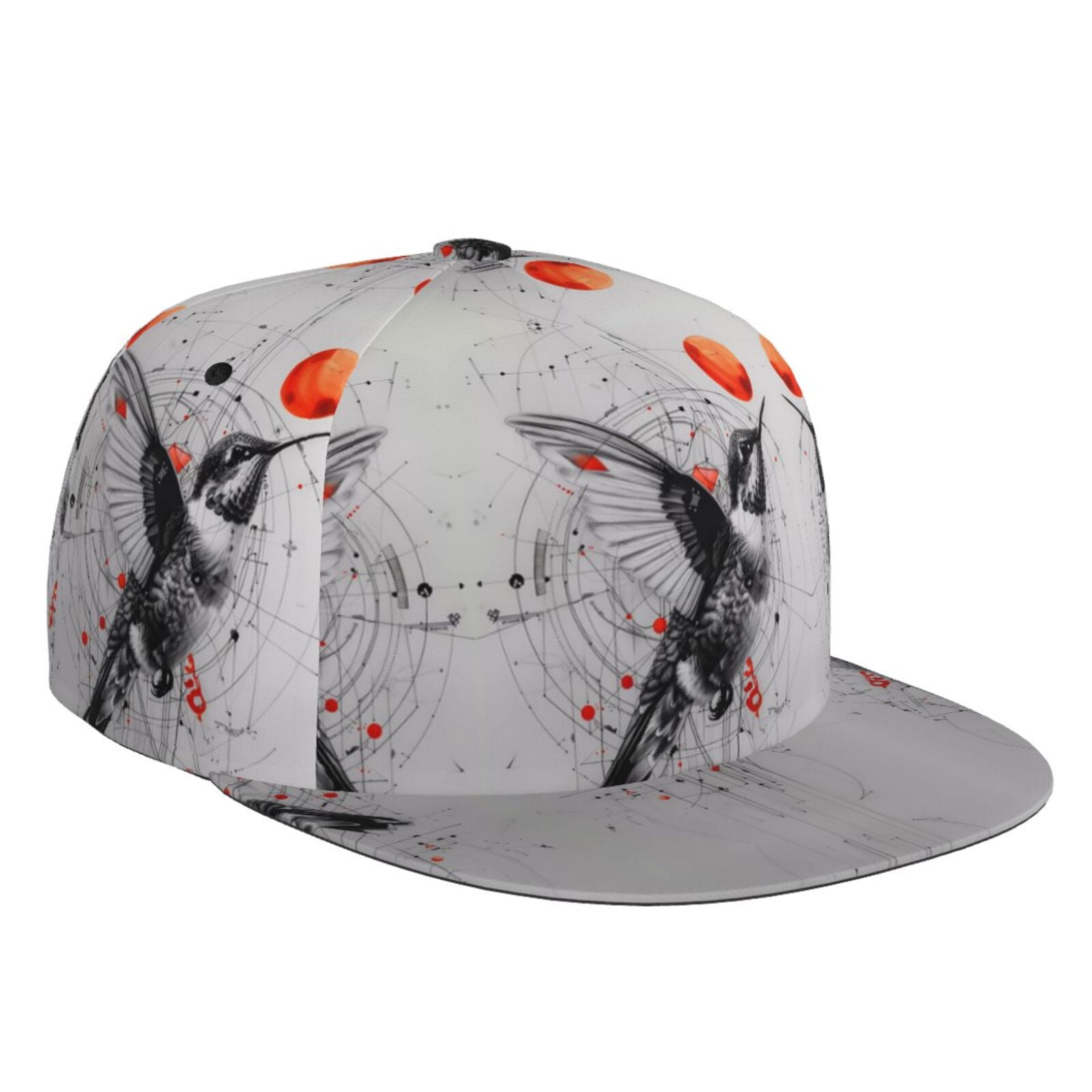 Baseball Cap - Abstract Geometric Hummingbird Hats for Men/Women Low ...