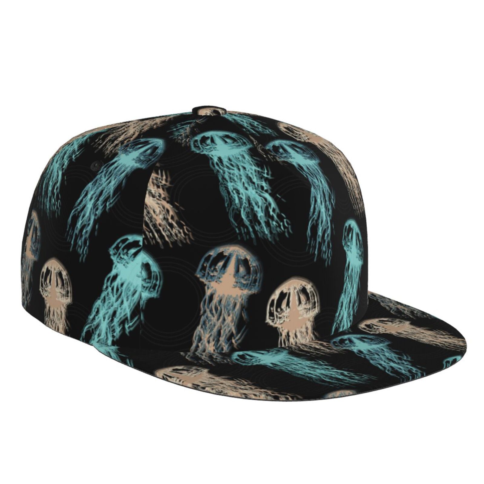 Baseball Cap - Abstract Jellyfish Print Black Hats for Men/Women Low ...