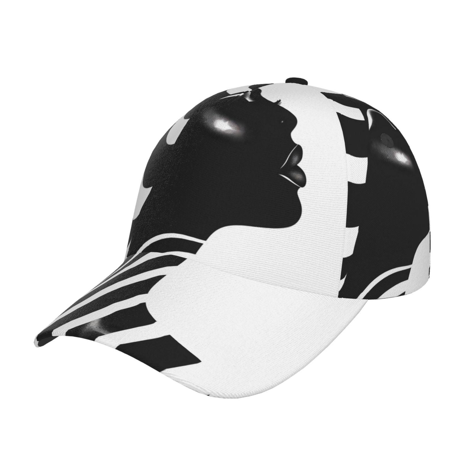 Baseball Cap - Abstract Monochrome Profile Hats for Men Women Low ...