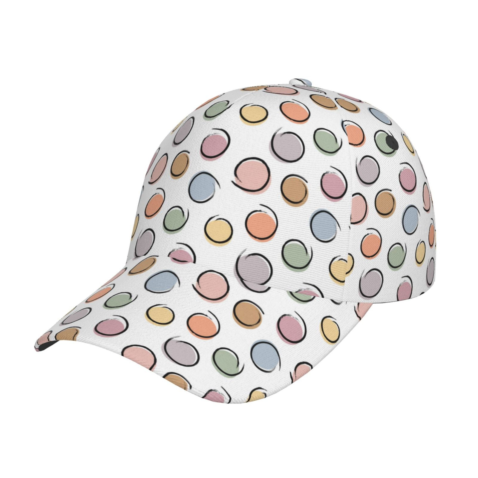 Baseball Cap - Abstractly Circles Adjustable Size Hats For Men And ...