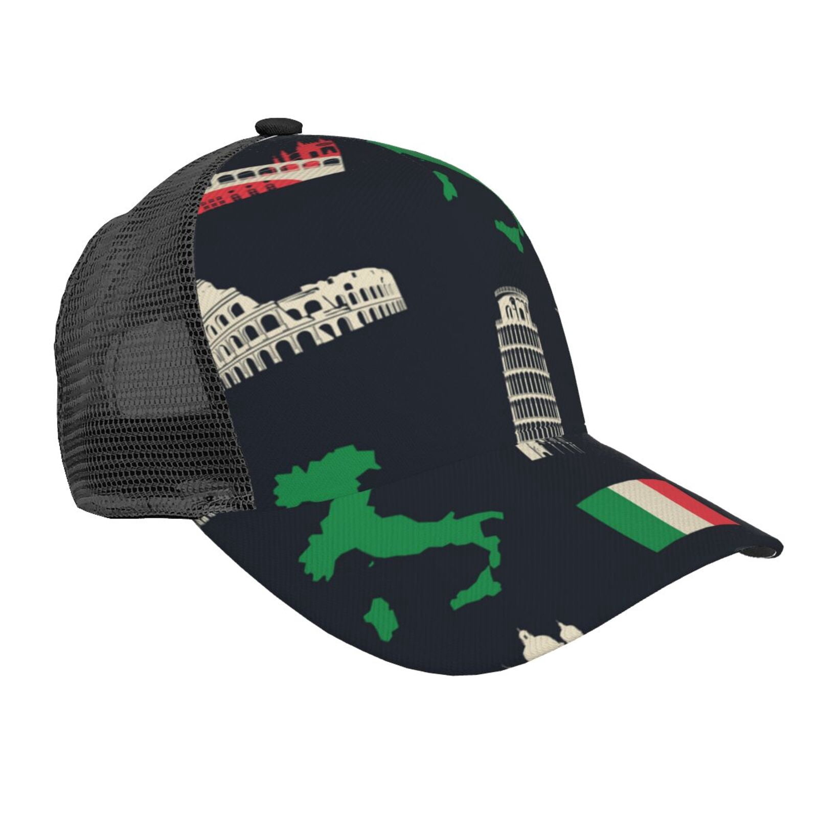 Baseball Cap Adjustable Fashion Snapback Unisex Mesh Trucker Hat, Italy ...