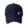 Baseball Cap Adjustable Heart Embroidered Distressed Hat For Profile ...