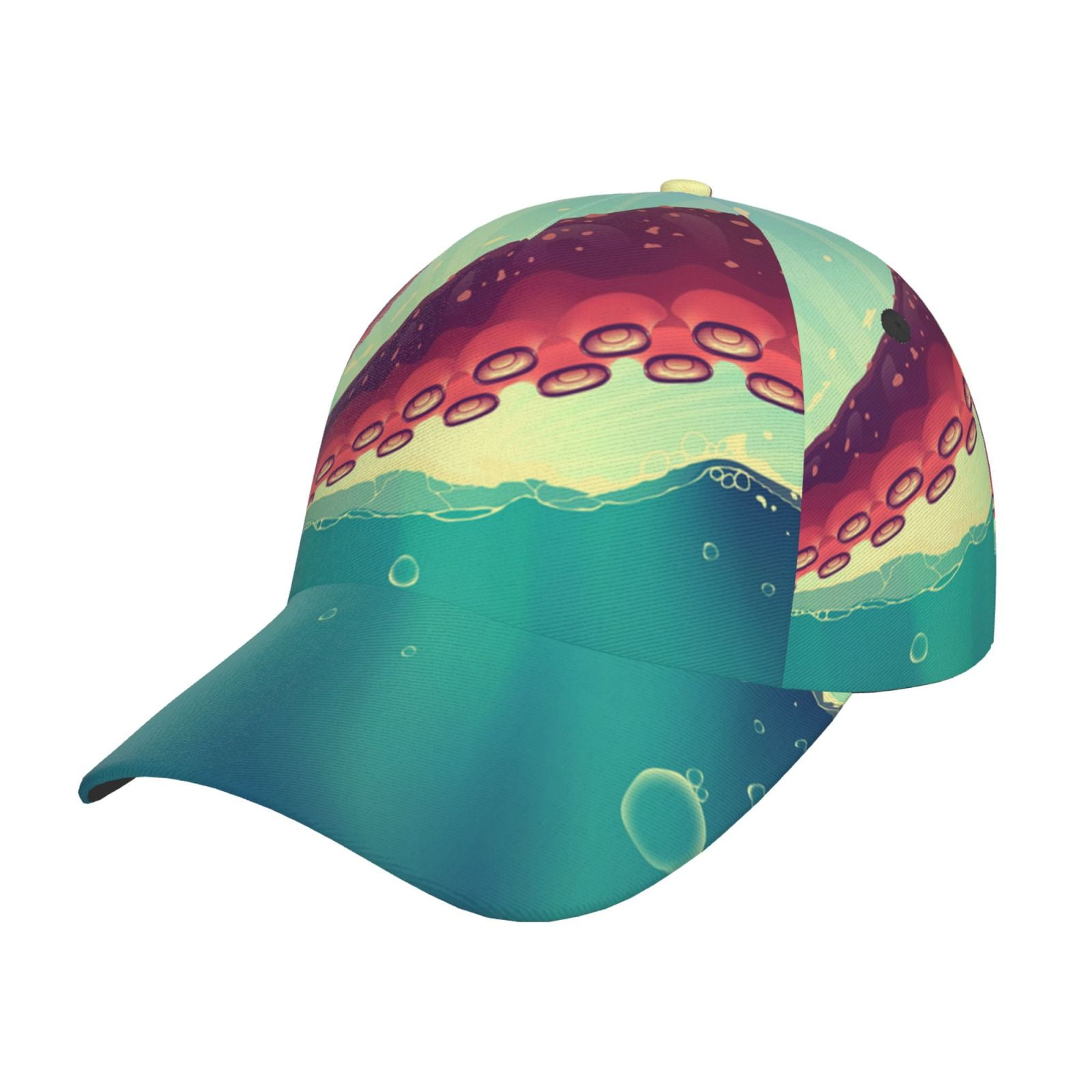 Baseball Cap Adjustable Trucker Sun Hat Outdoor Snapback Dad Caps, Red ...