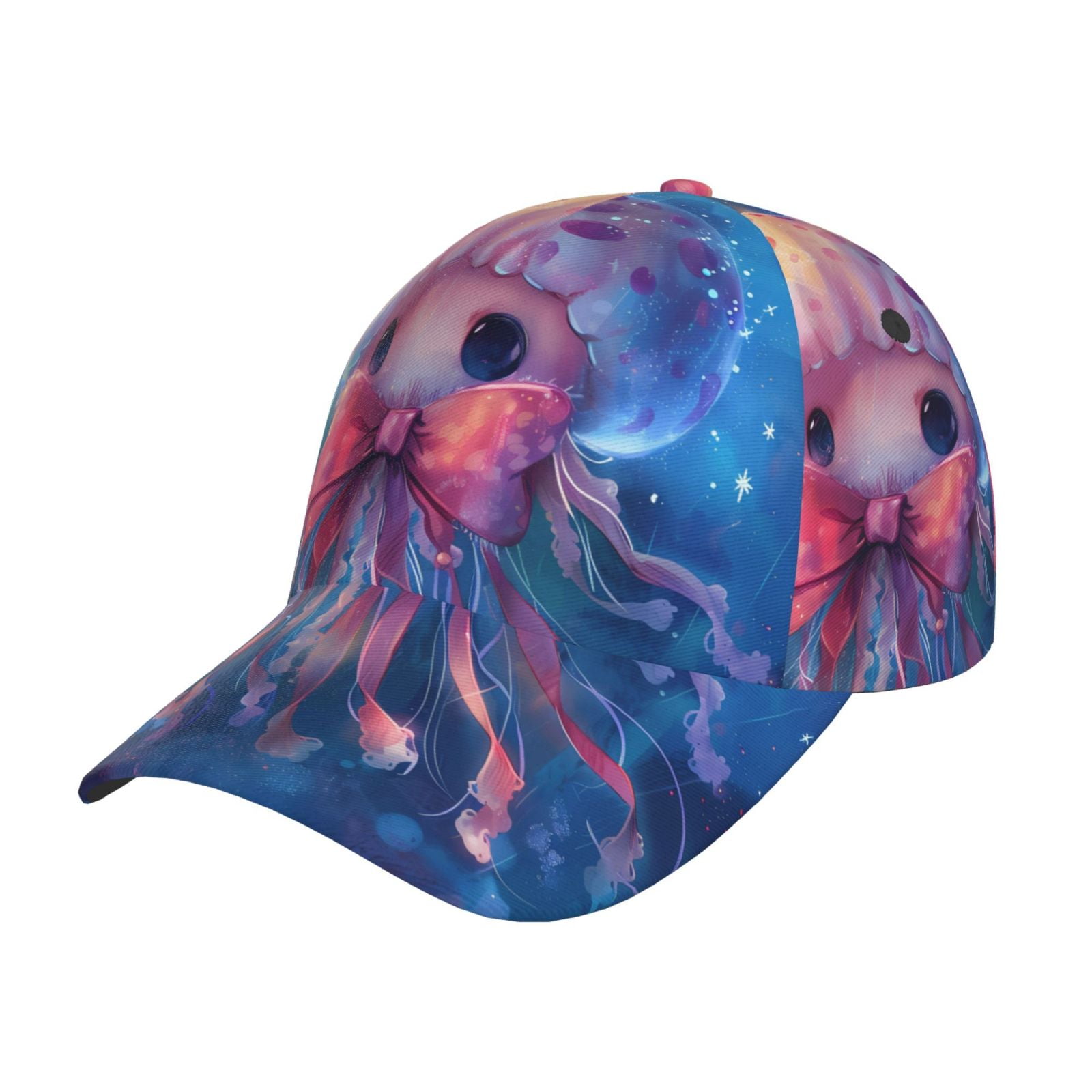 Baseball Cap, Adorable Jellyfish In Bow Trucker Hats Women Dad Hat for ...