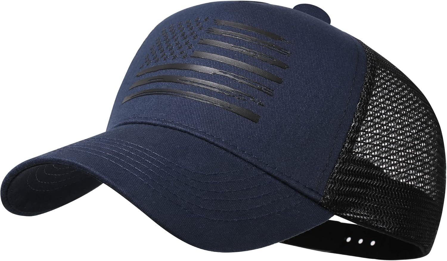 Baseball Cap American Flag Trucker Hat for Men Women 3D Embossed Logo ...
