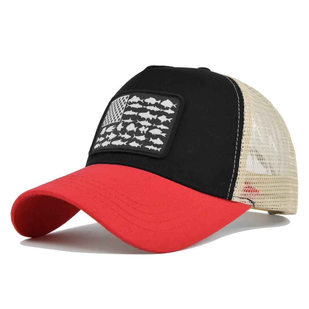 Baseball Cap, American Flag Trucker Hat for Men Women, Breathable ...