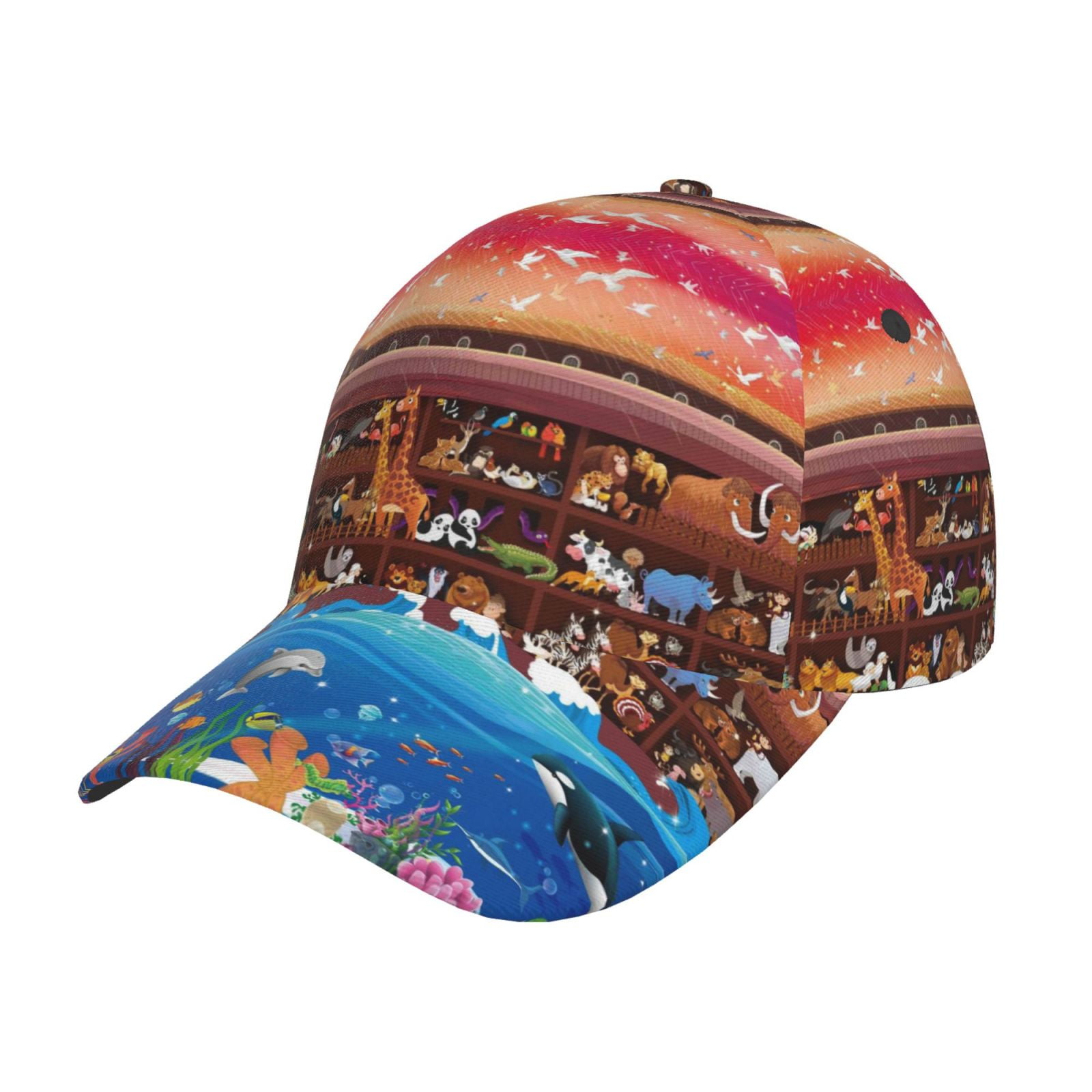 Baseball Cap, Animals On Noah's Ark2 Sun Hats for Men Women, Adjustable ...