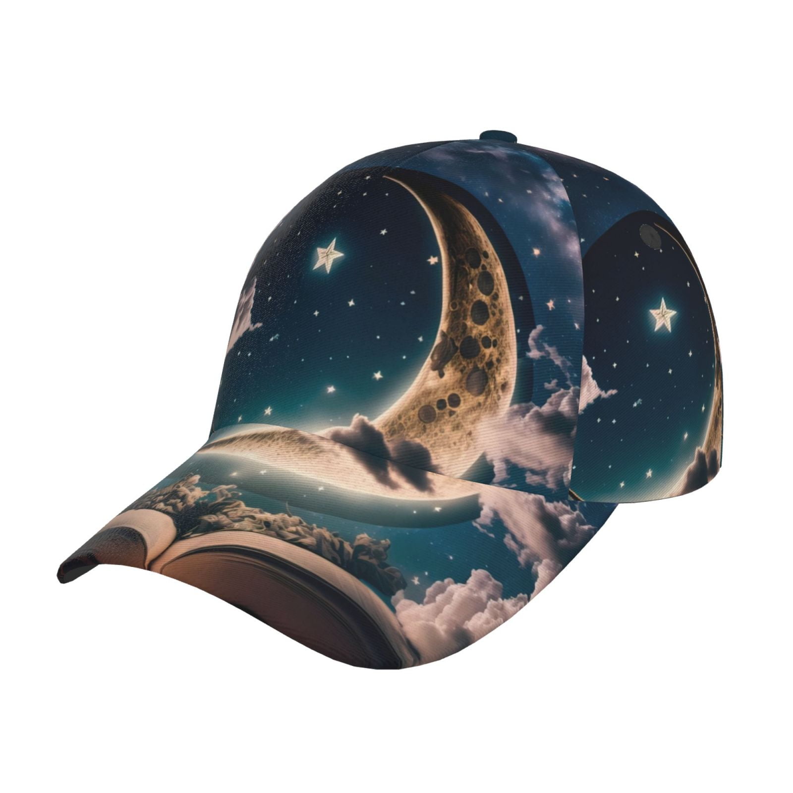 Baseball Cap - Artistic Starry Sky Moon Book Hats for Men Women Low ...