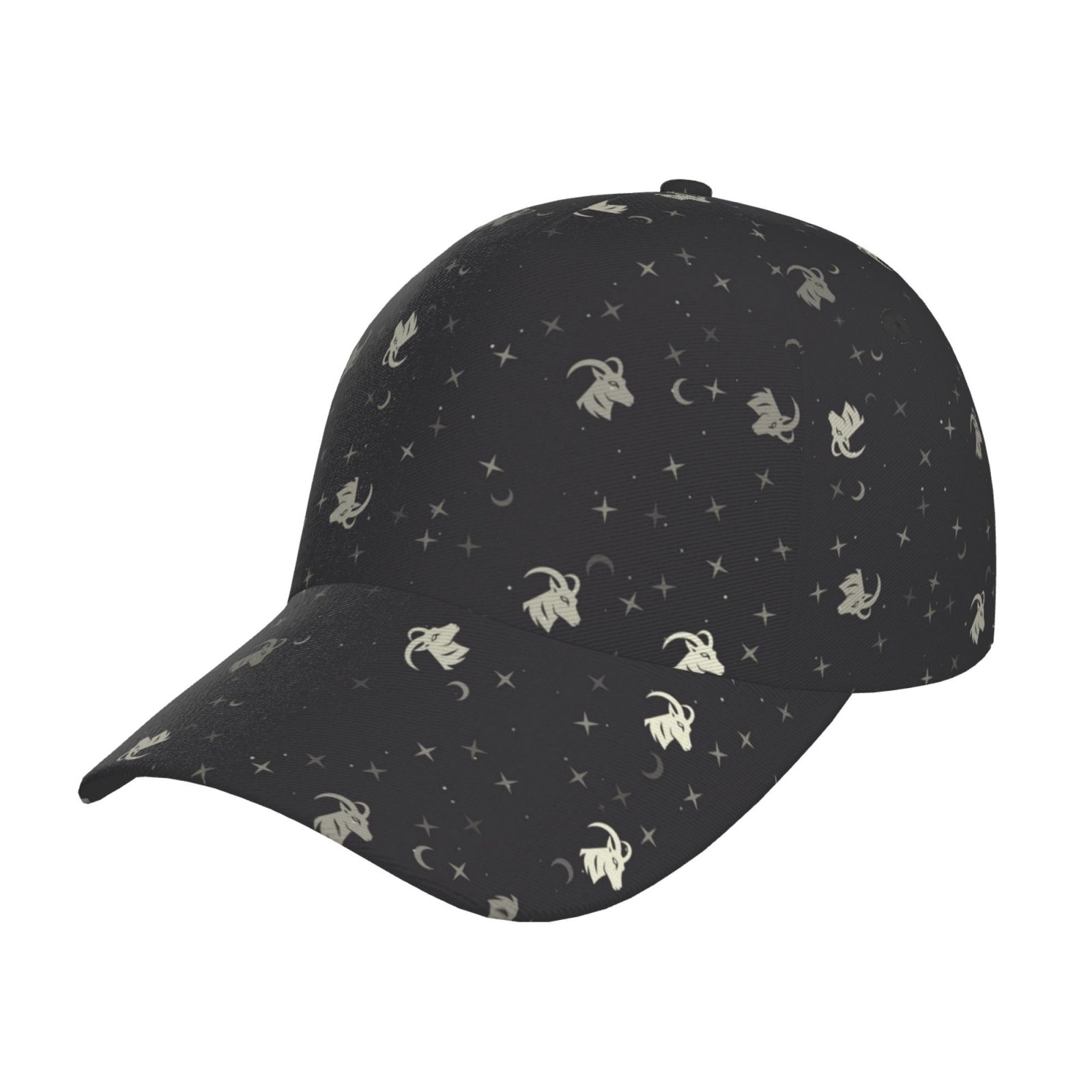 Baseball Cap - Artsy Cool Sheep Head Stars Moon Adjustable Size Hats ...