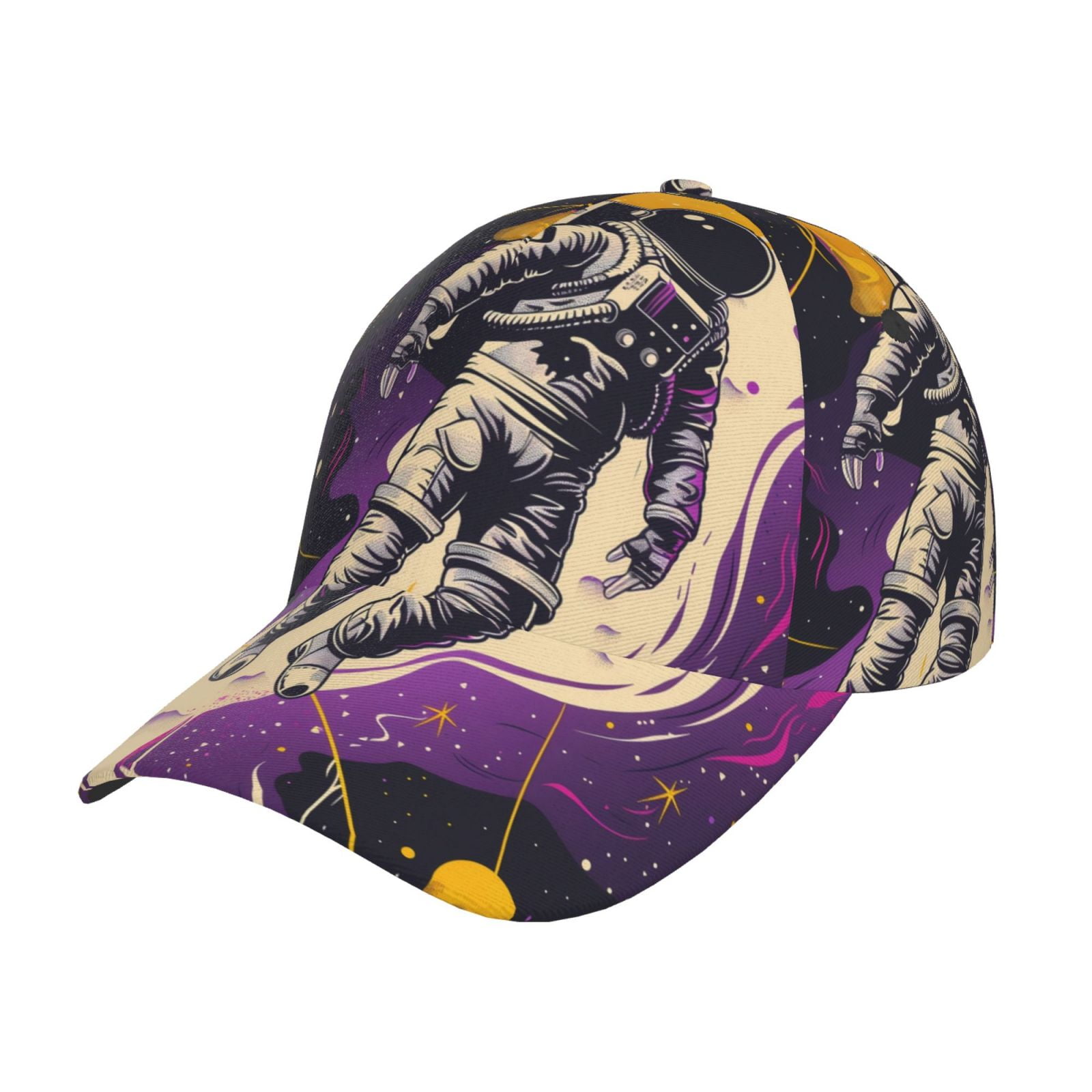 Baseball Cap - Astronaut Floating purple Space Hats for Men Women Low ...