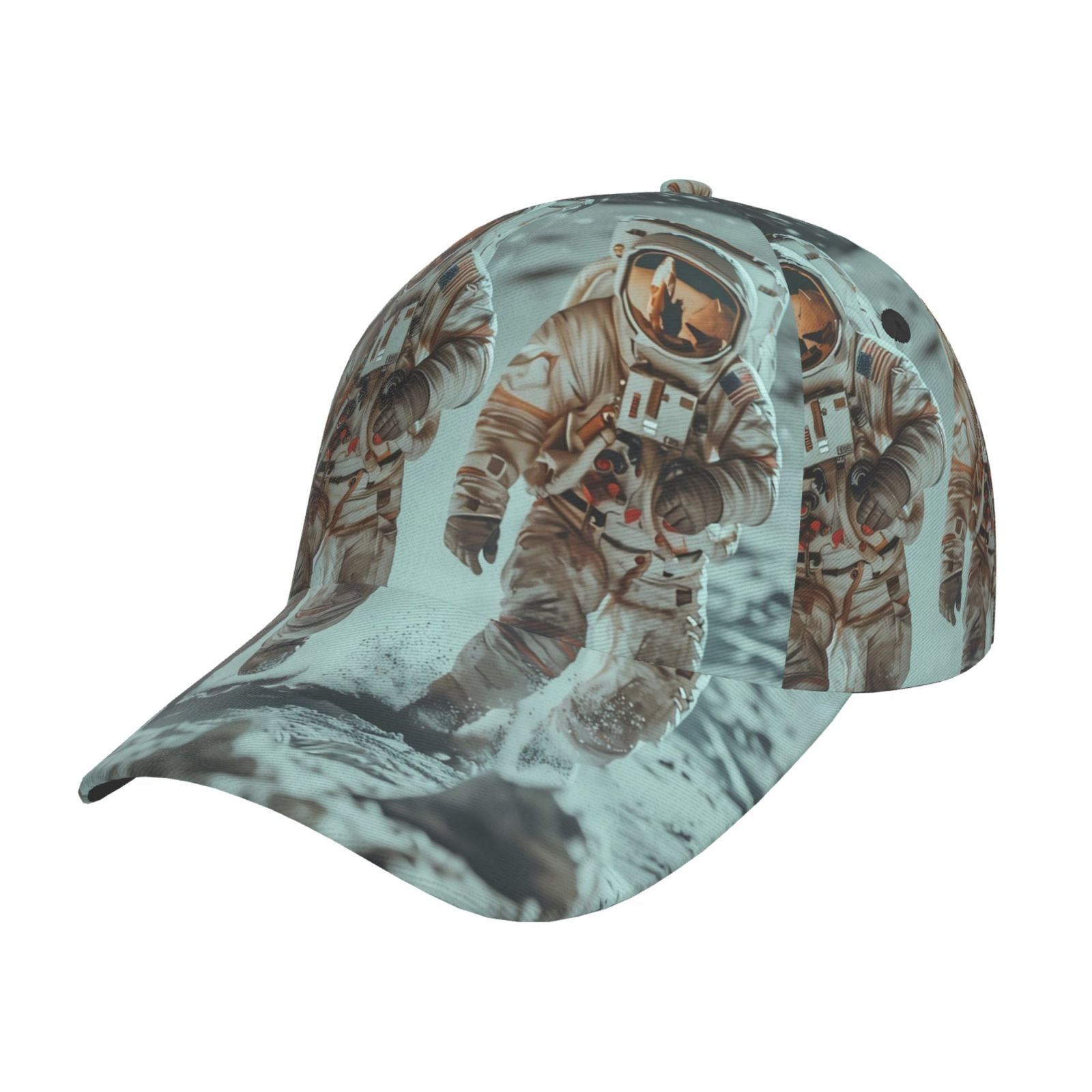 Baseball Cap - Astronauts On Lunar Mission Adjustable Size Hats For Men ...