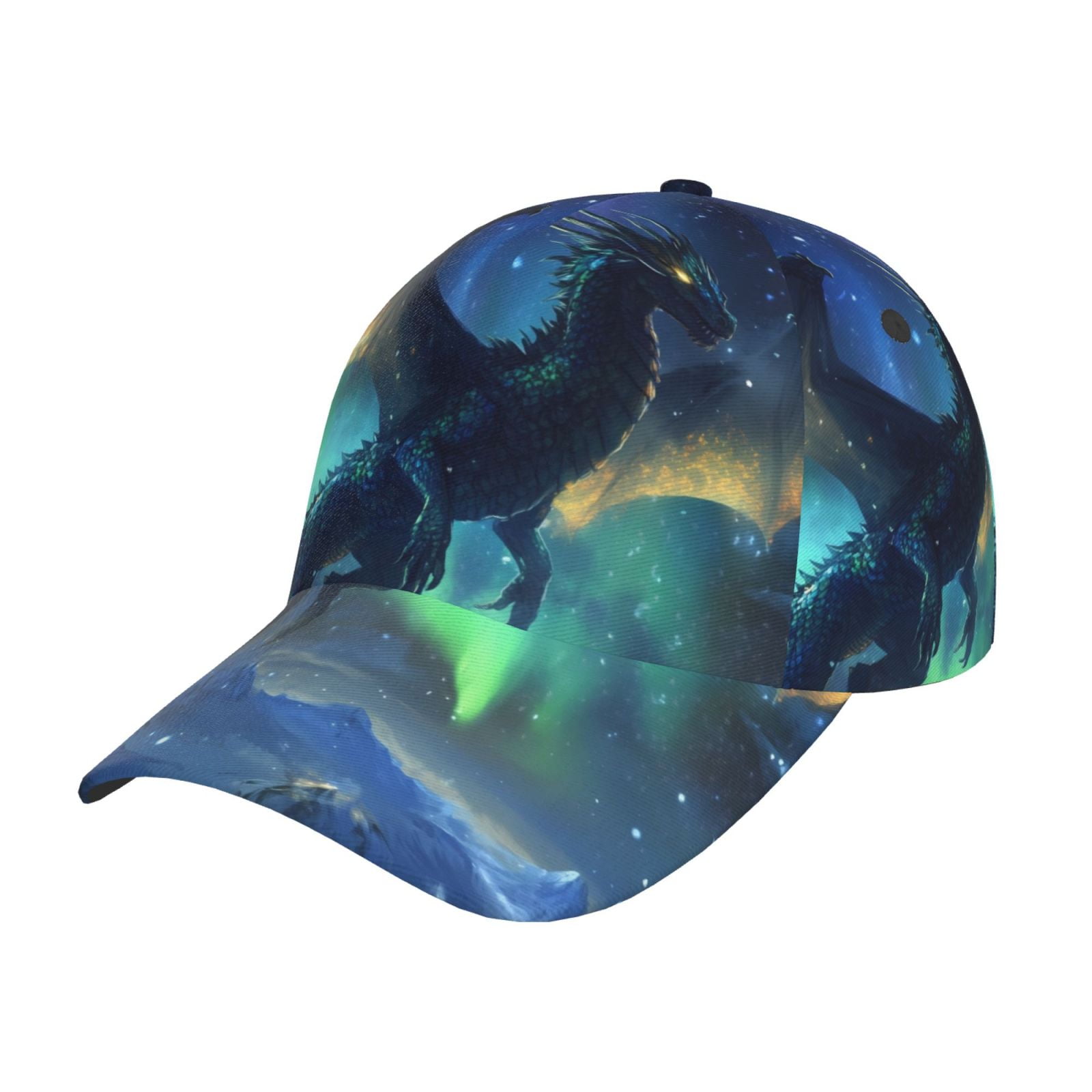Baseball Cap - Aurora Night Sky Dragon Hats for Men Women Low Profile Classic Adjustable Dad Hat ...