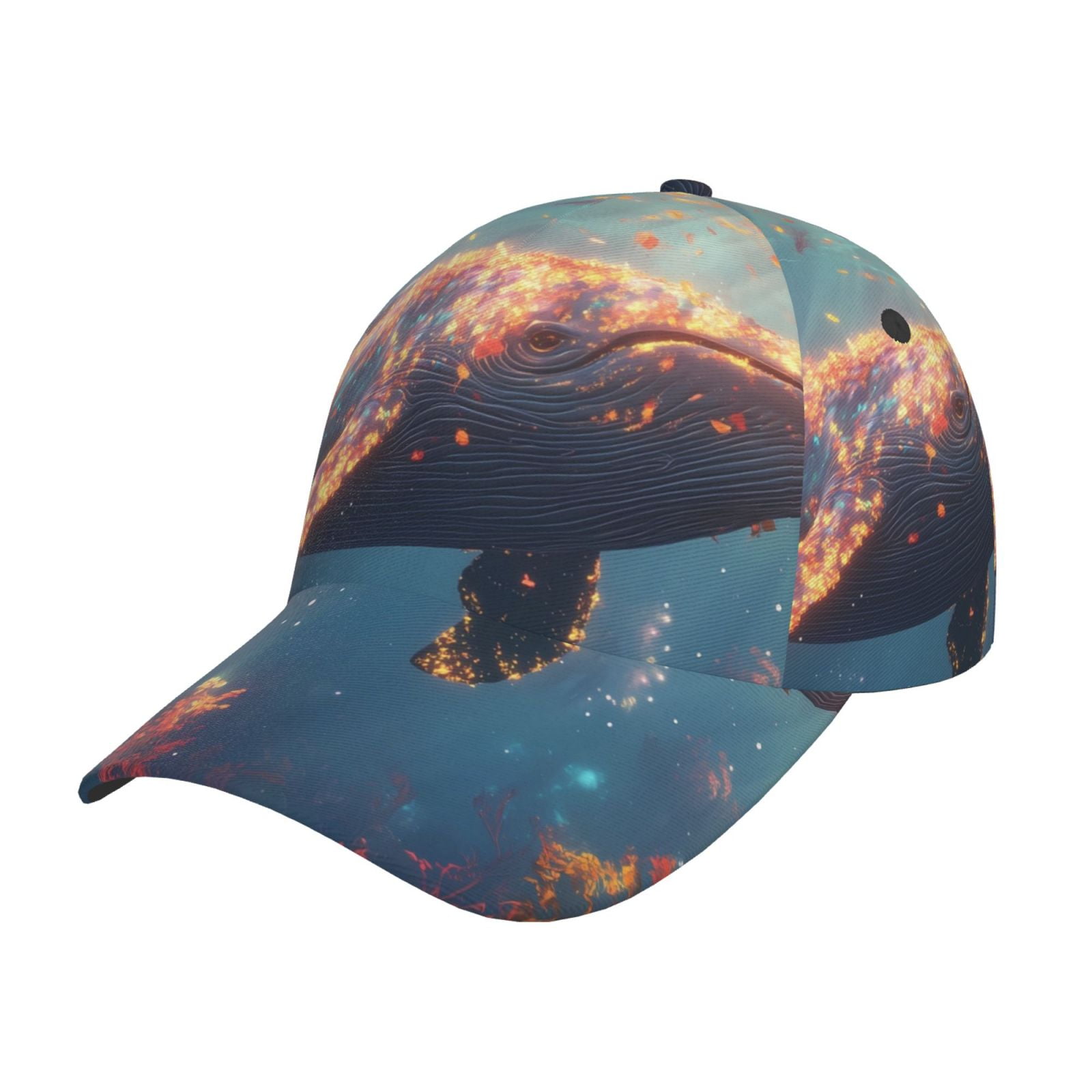 Baseball Cap - Autumn maple leaf whale Hats for Men Women Low Profile ...