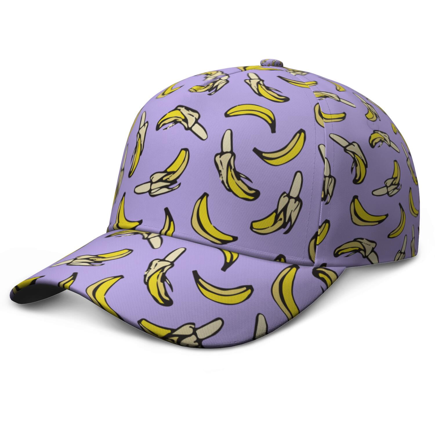 Baseball Cap Banana Cute Tropical Yellow Fruit Pattern Print Design ...