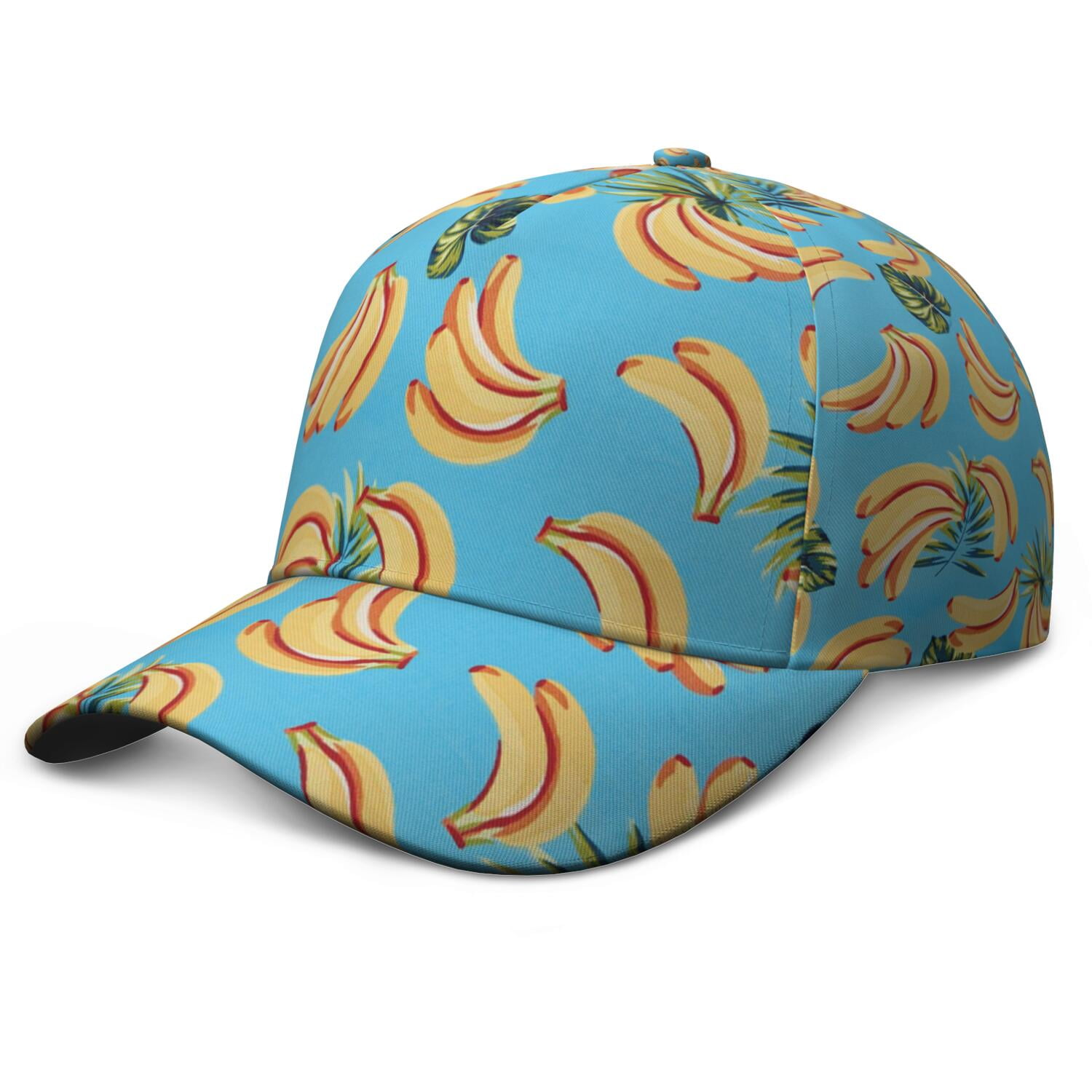 Baseball Cap Banana Cute Tropical Yellow Fruit Pattern Print Design ...