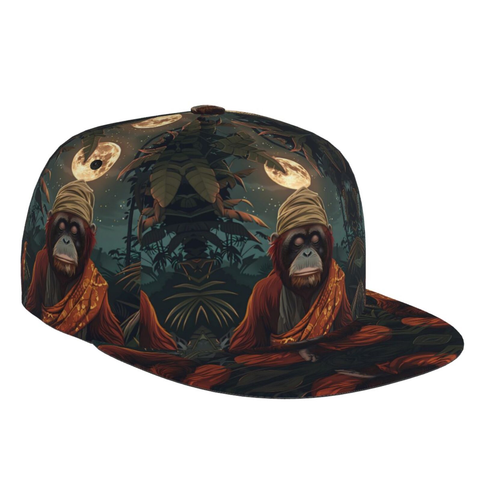 Baseball Cap - Banana Leaf Meditating Gorilla Hats for Men/Women Low ...
