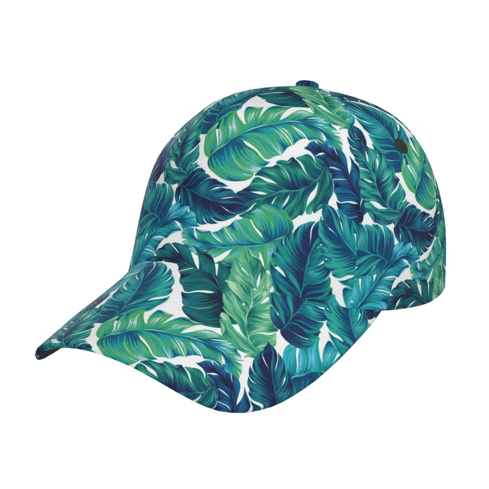 Baseball Cap, Banana Leaves Green Hats For Men Women Low Profile ...