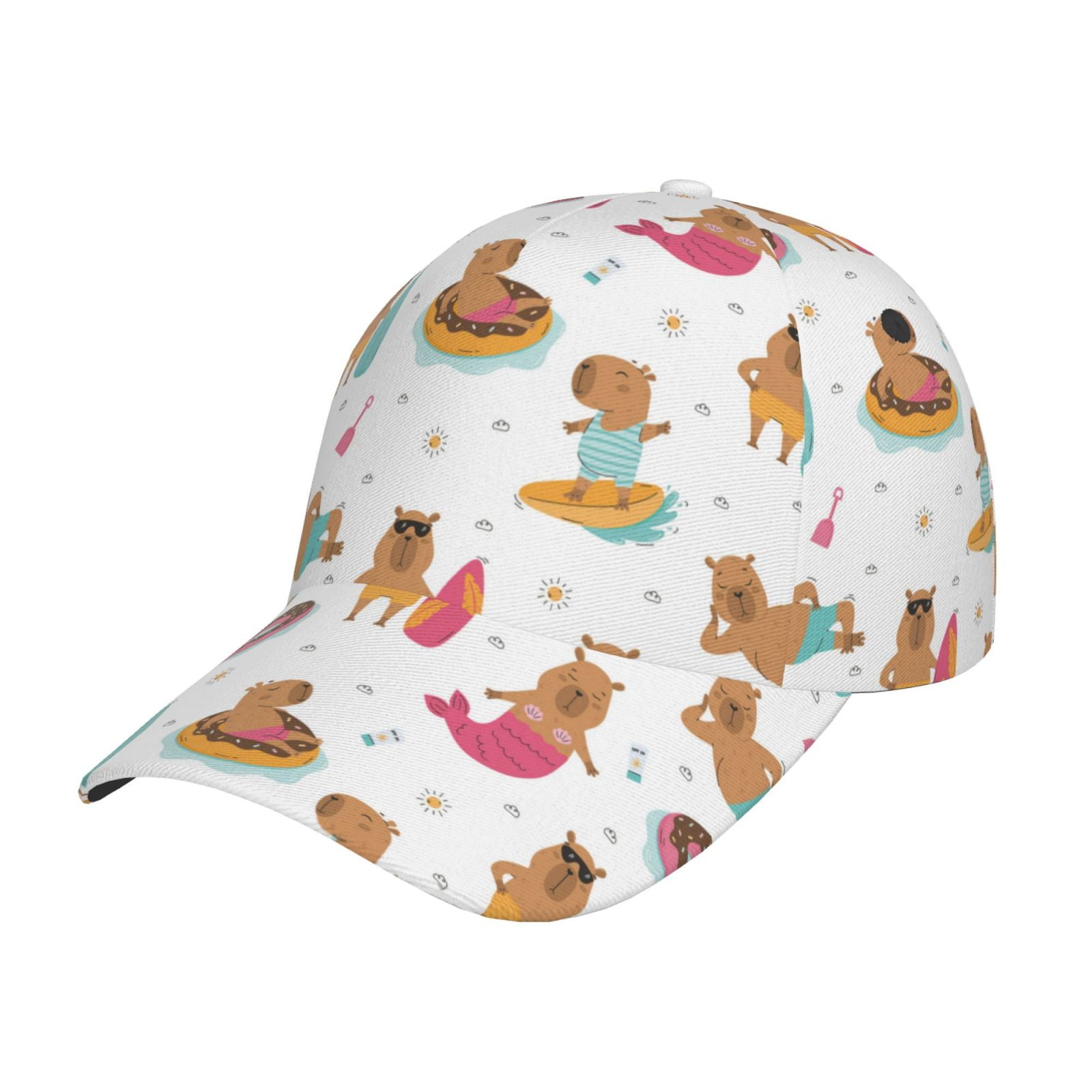 Baseball Cap - Beach Capybaras Adjustable Size Hats For Men And Women ...