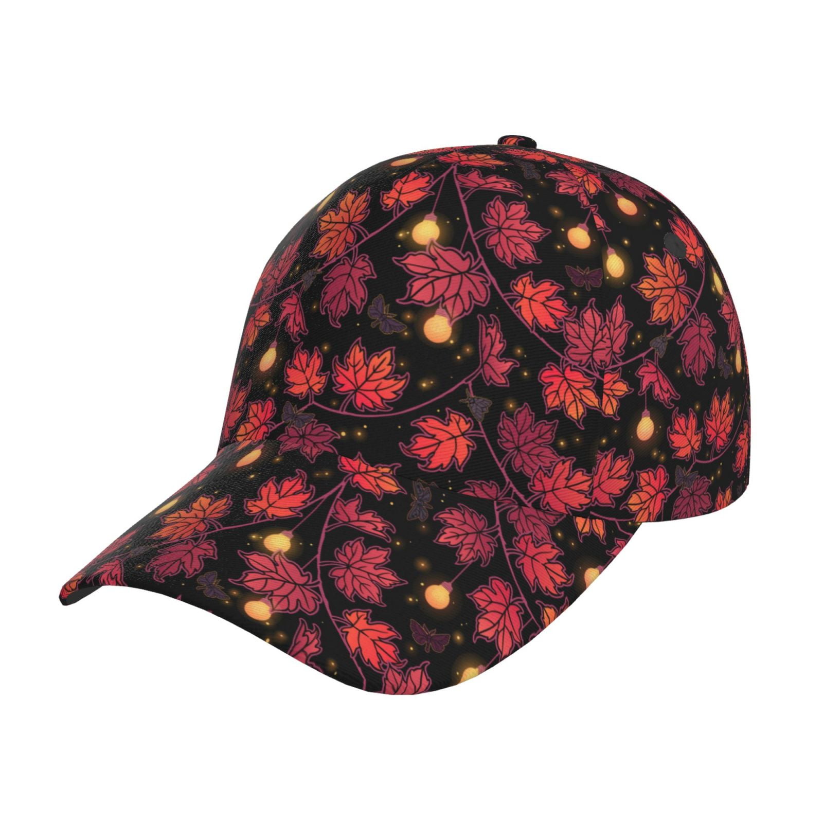 Baseball Cap - Beautiful Maple Leaf Lantern Hats for Men Women Low ...