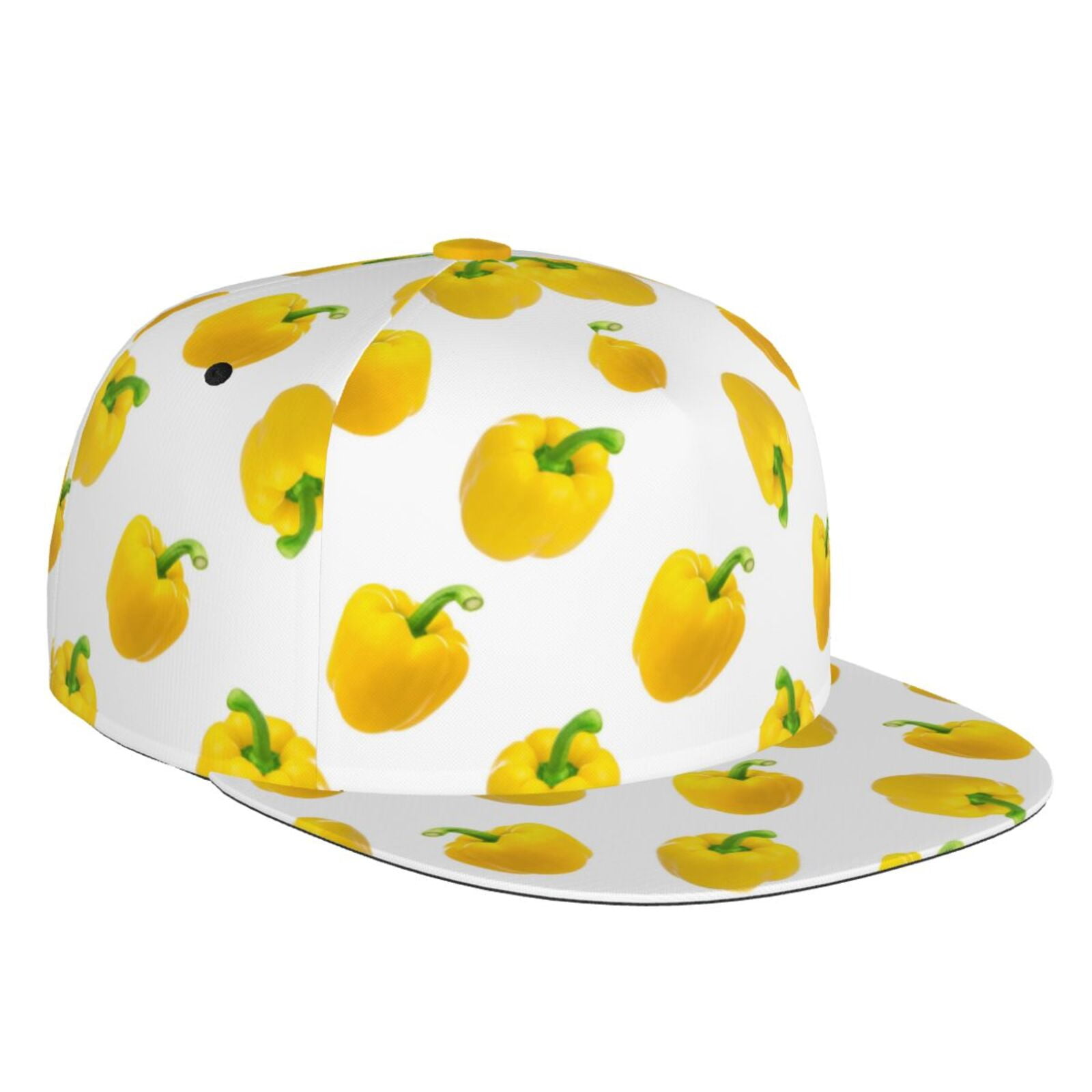 Baseball Cap - Bell Pepper Print yellow Hats for Men/Women Low Profile ...