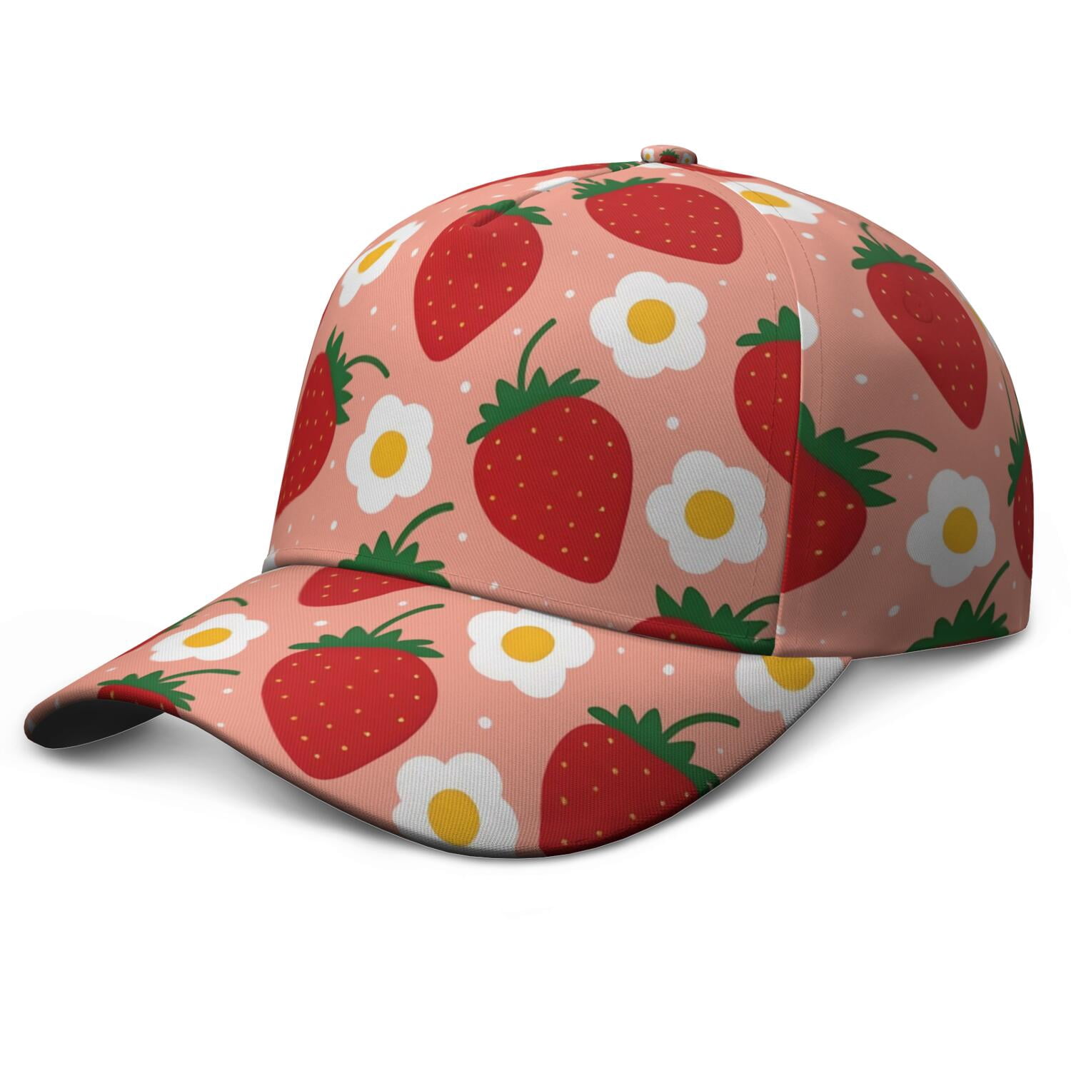 Baseball Cap Berry Strawberry Lover Cute Red Adjustable – Dad Hat with ...