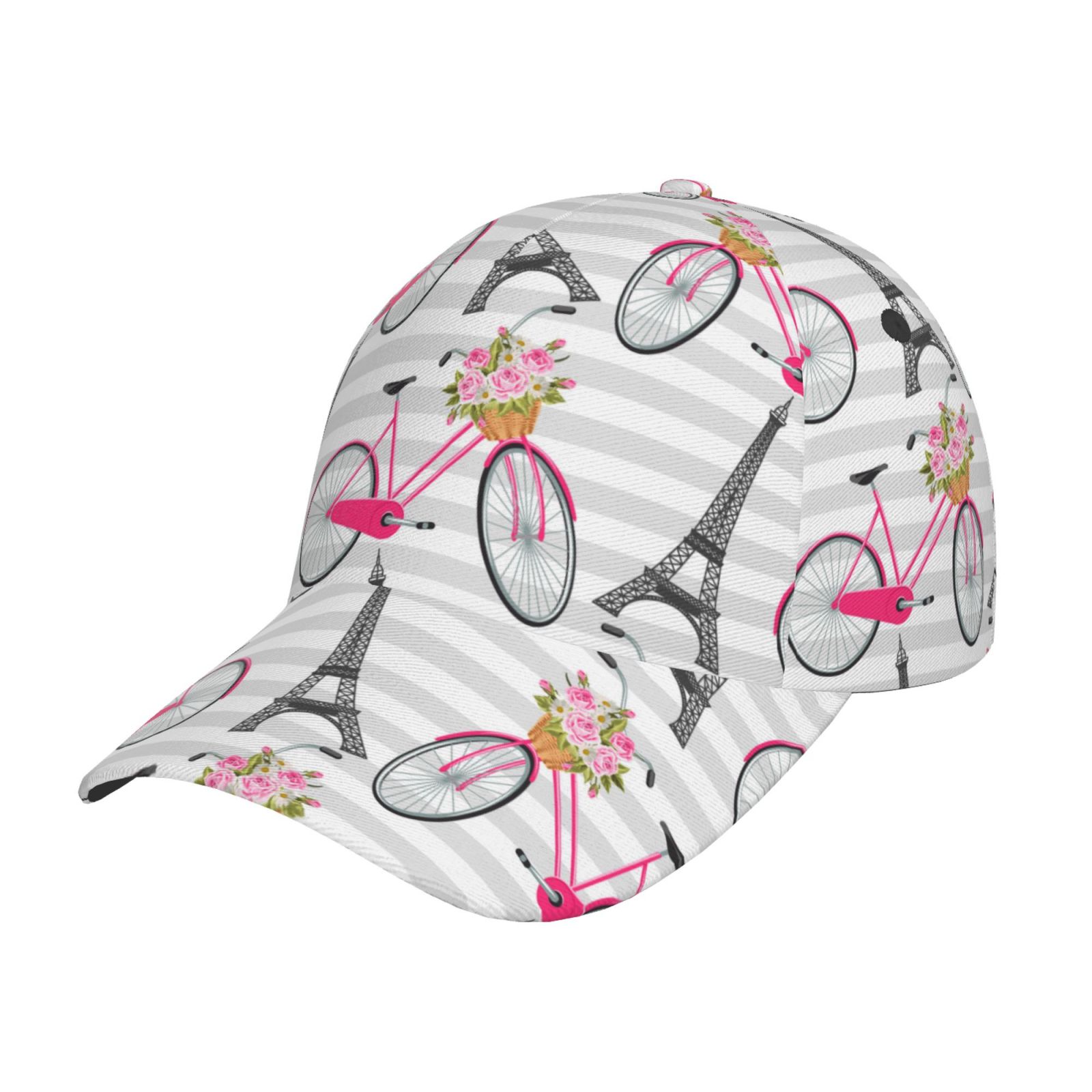 Baseball Cap - Bie Eiffel Tower Adjustable Size Hats For Men And Women ...