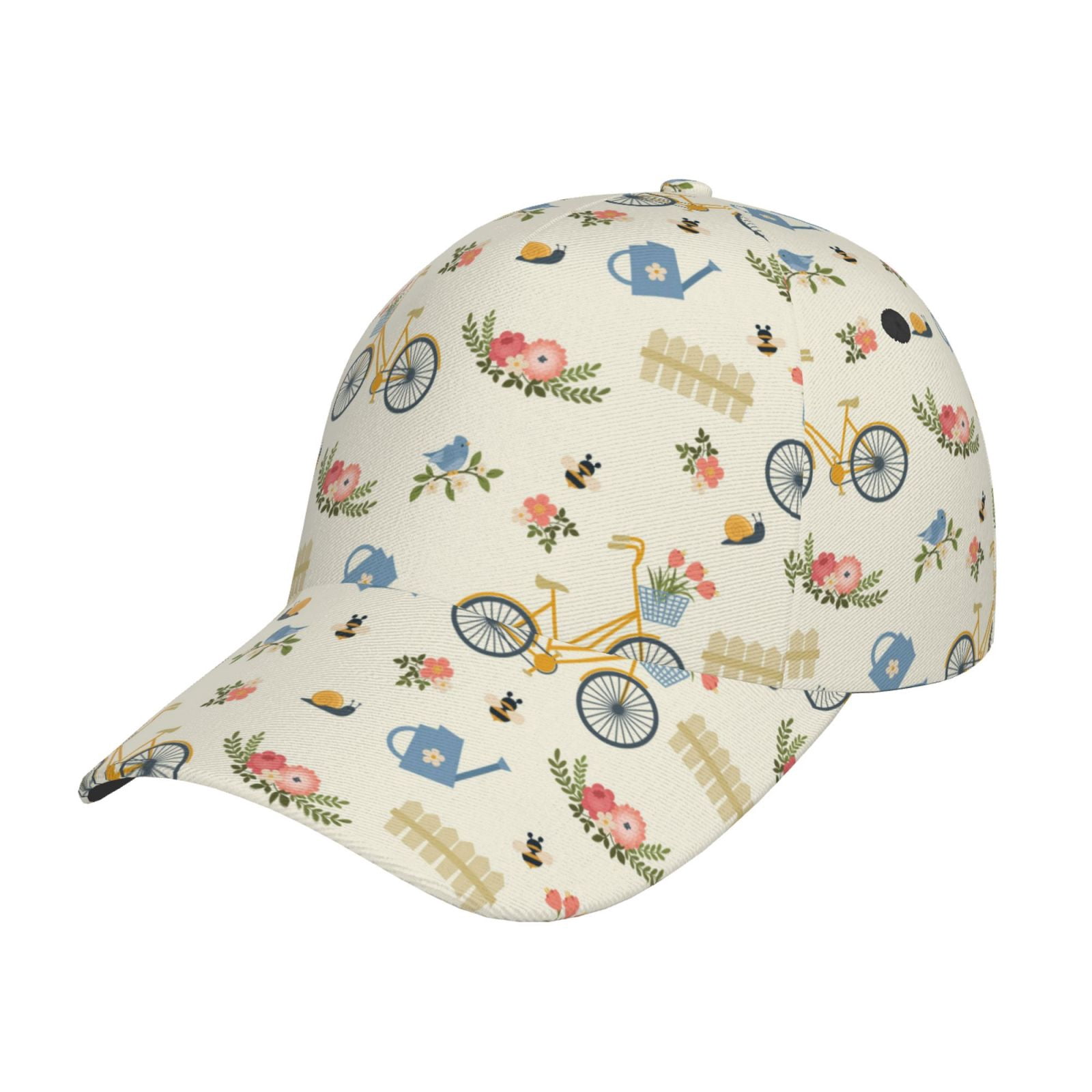 Baseball Cap, Bike Pattern Farmhouse Hats For Men Women Low Profile ...