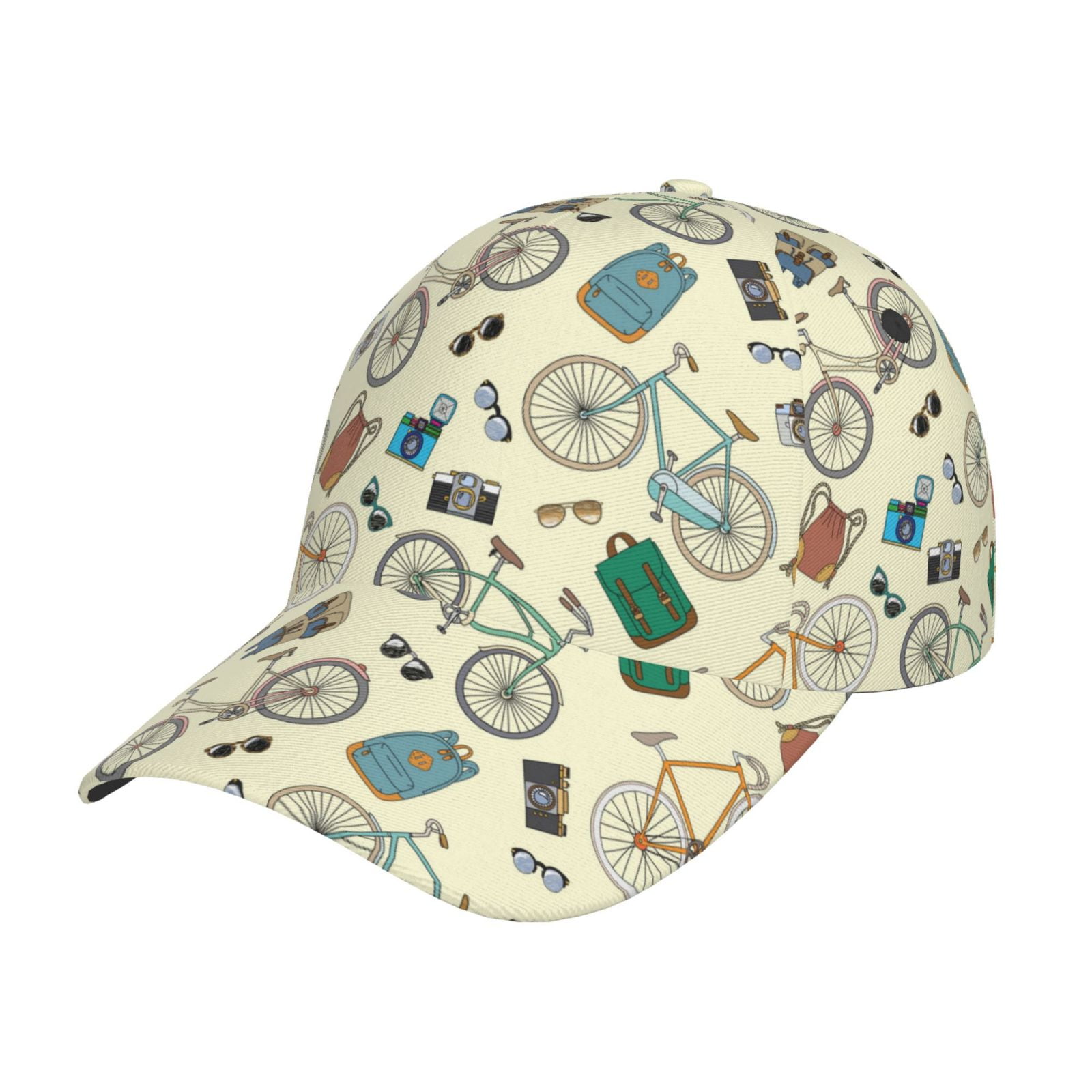Baseball Cap, Bike Pattern Trendy Hats For Men Women Low Profile ...