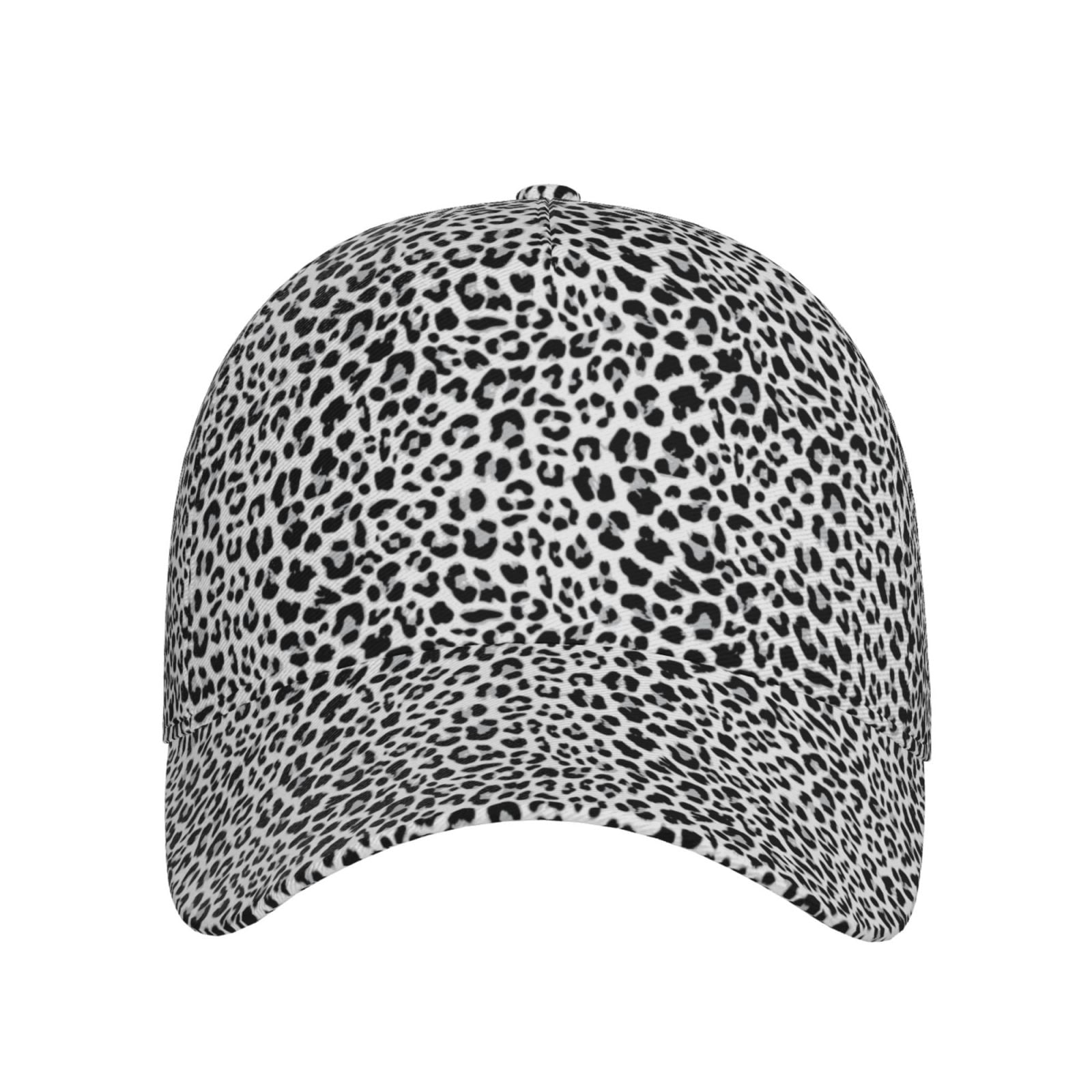 Baseball Cap, Black Leopard Print A Trucker Hats Women Dad Hat For ...