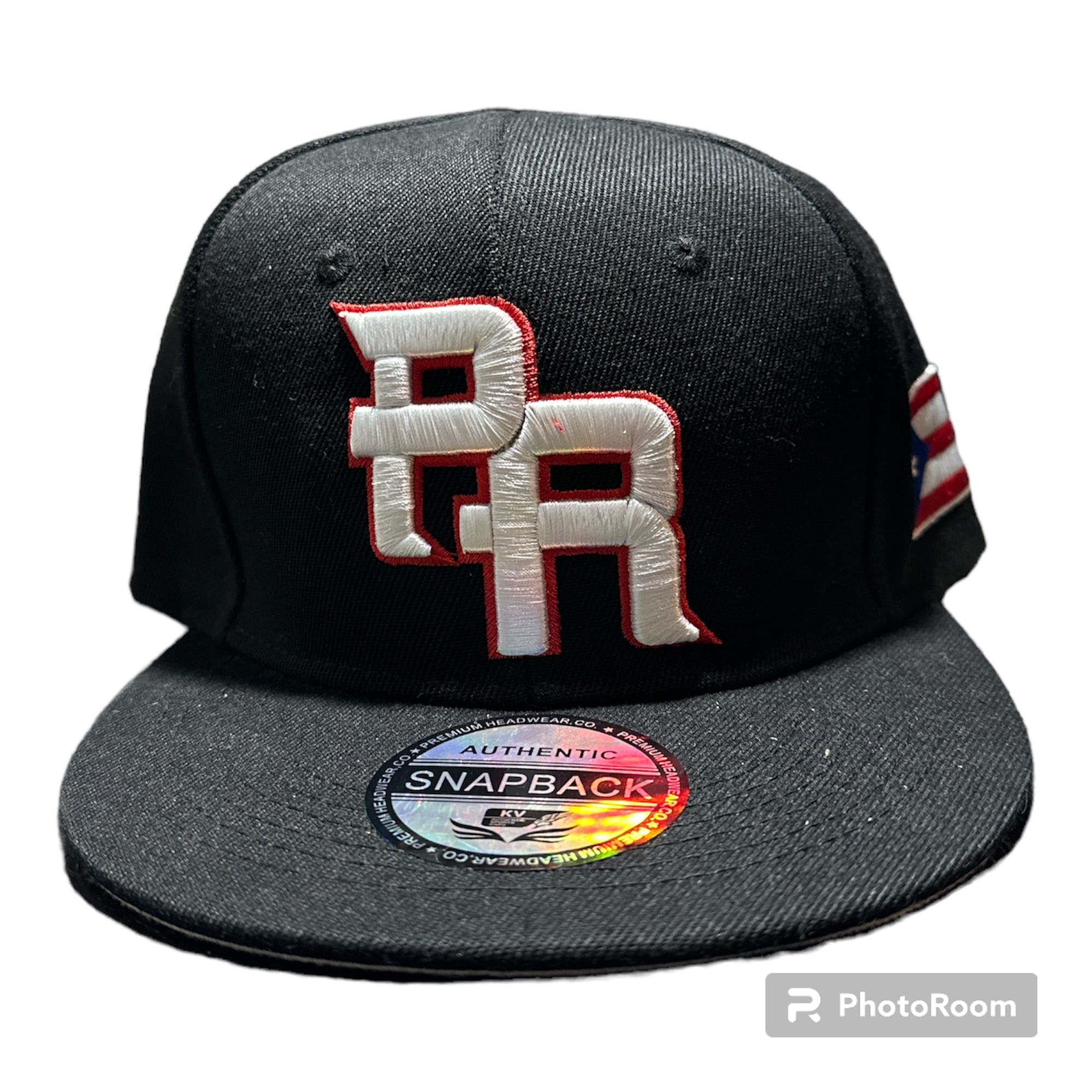 Baseball Cap Black White Letter Puerto Rico - Walmart.com