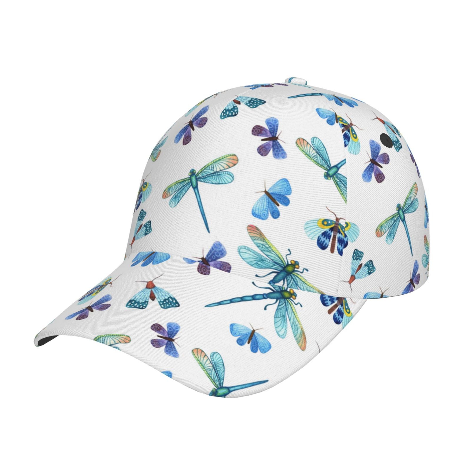 Baseball Cap, Blue Dragonfly Moth Butterfly Hats For Men Women Low ...
