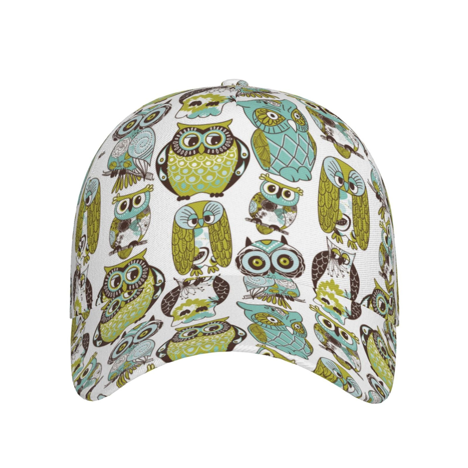 Baseball Cap, Blue Green Owls Trucker Hats Women Dad Hat For Workouts ...