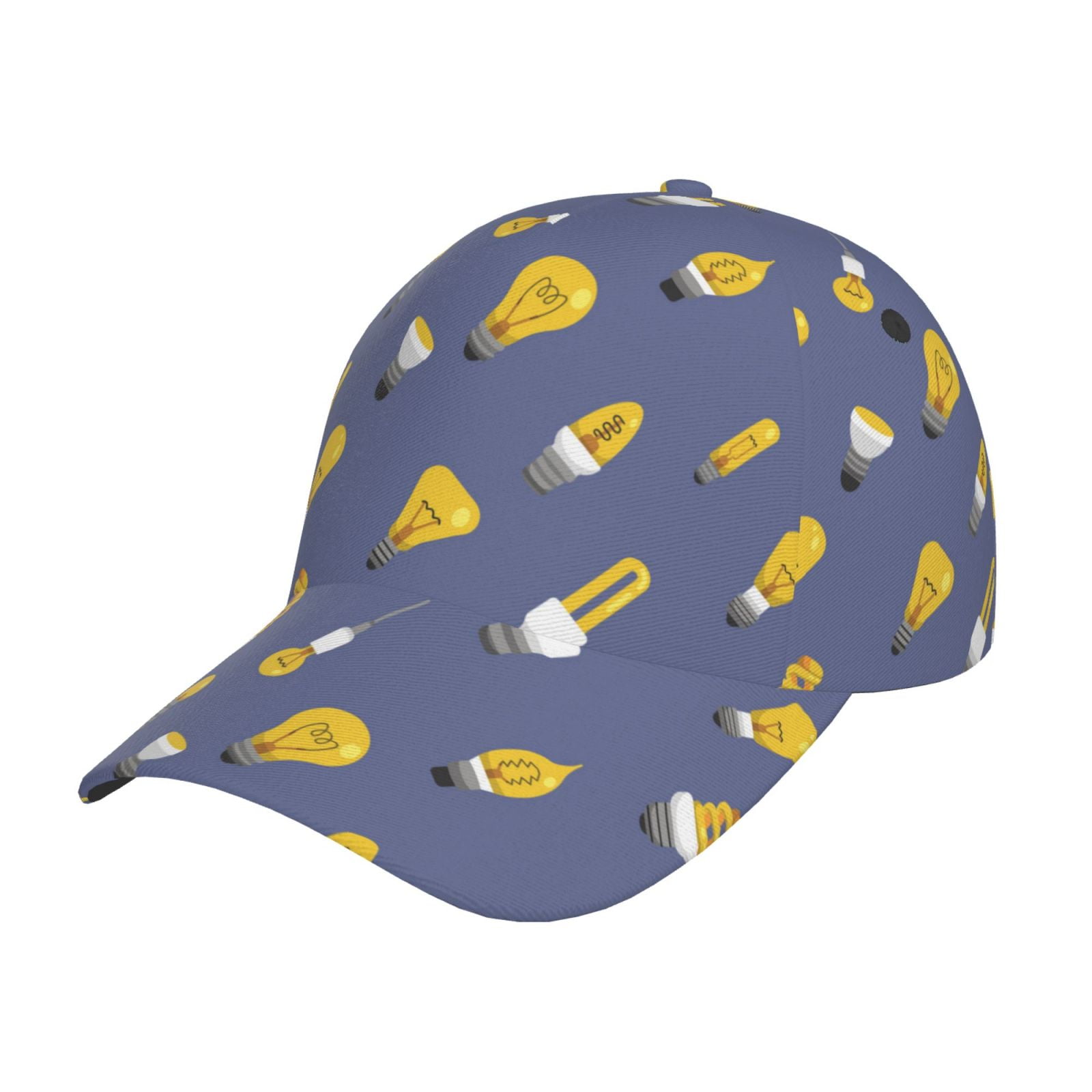 Baseball Cap, Blue Light Bulb Pattern Hats For Men Women Low Profile ...