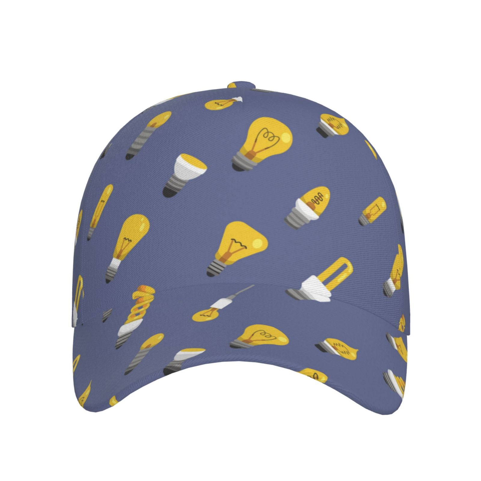 Baseball Cap, Blue Light Bulb Pattern Trucker Hats Women Dad Hat For ...