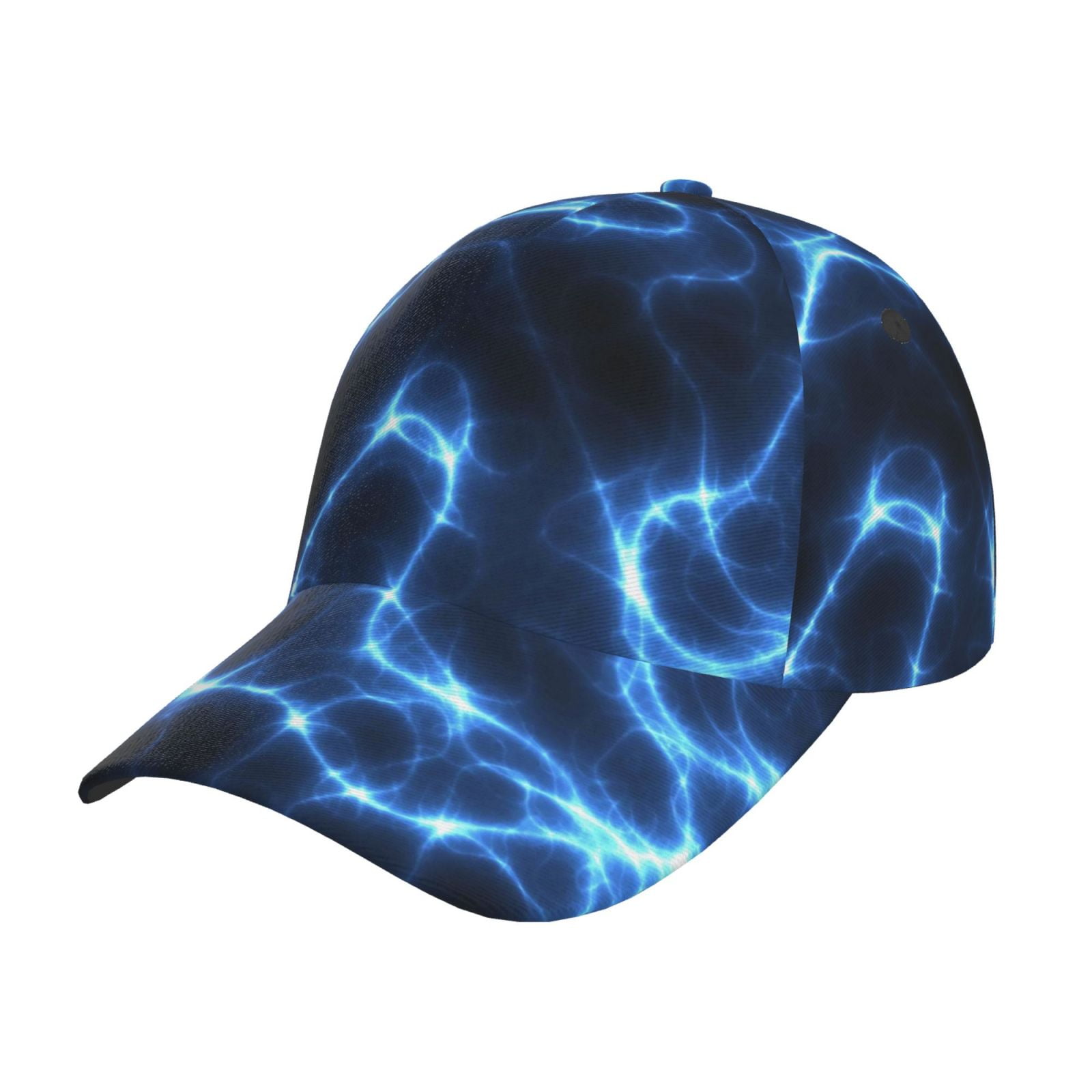 Baseball Cap, Blue Lightning Sun Hats for Men Women, Adjustable Golf ...