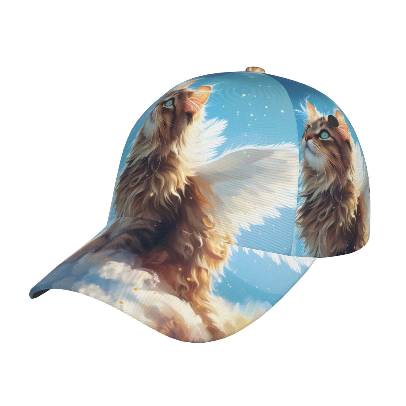 Baseball Cap - Blue Sky Winged Cat Hats for Men Women Low Profile ...