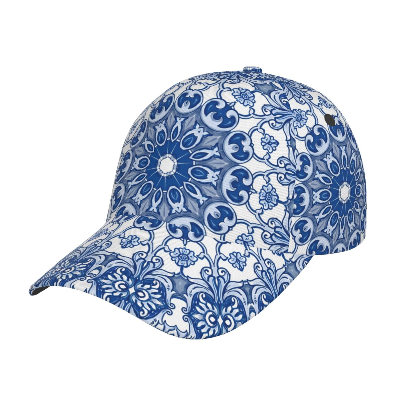 Baseball Cap, Blue Watercolor Trucker Hats Women Dad Hat for Workouts ...