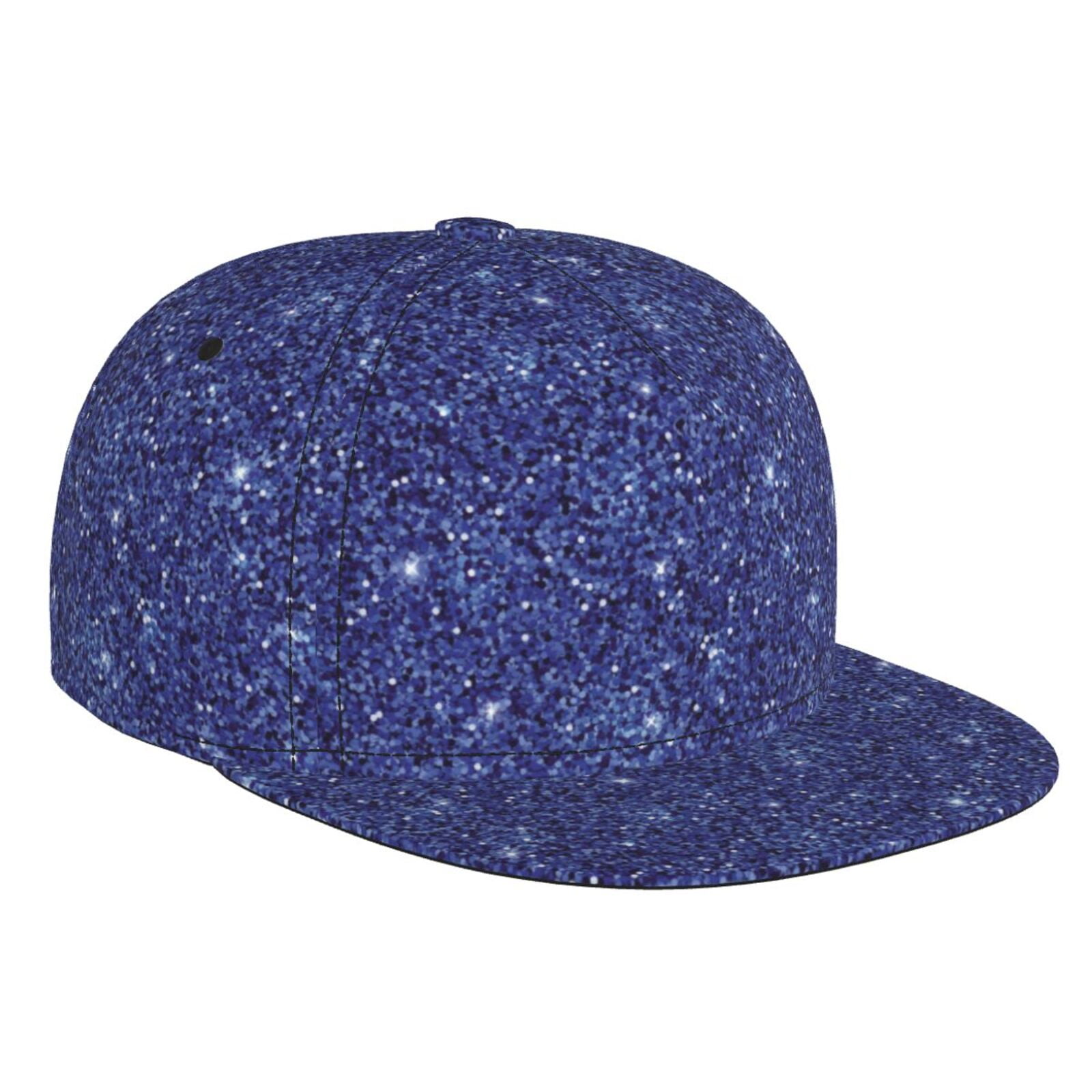 Baseball Cap - Blue lightning Glitter B Hats for Men/Women Low Profile ...