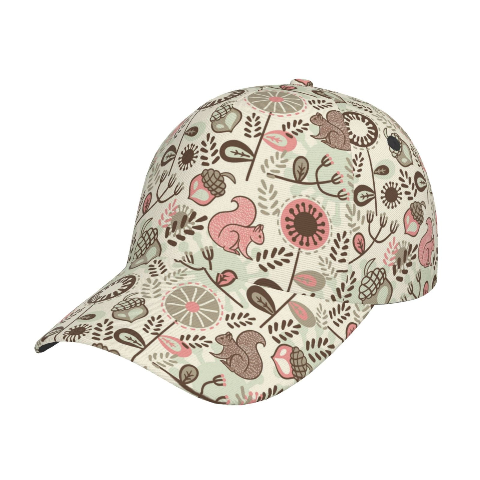 Baseball Cap, Bohemian Cartoon Cute Squirrel Sun Hats For Men Women ...