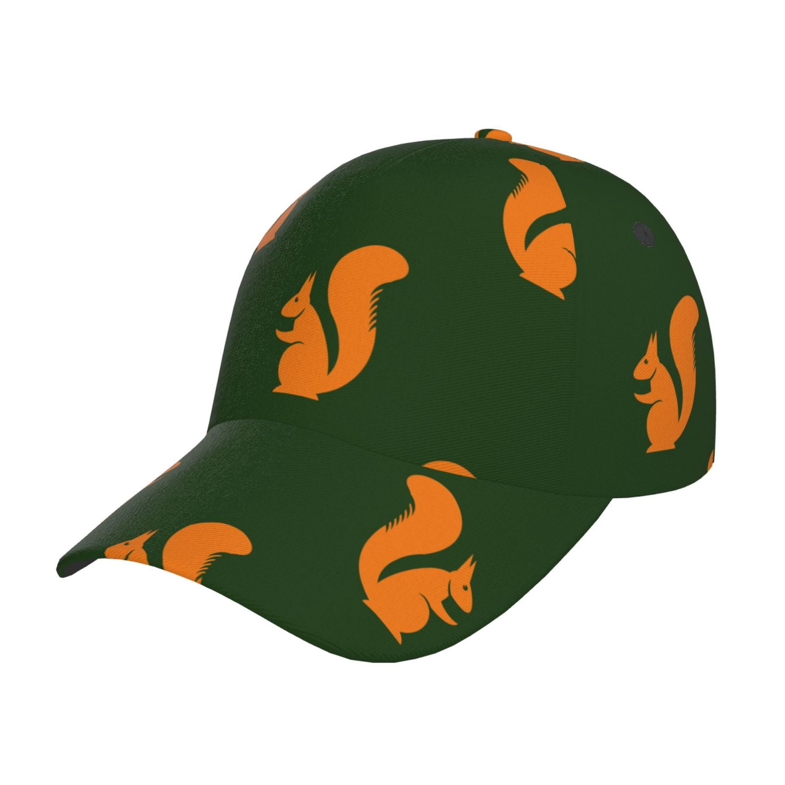 Baseball Cap - Bold Squirrel Silhouettes Adjustable Size Hats for Men ...