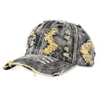 Baseball Cap Breathable Ripped Cowboy Retro Men's Washed Out Distressed ...