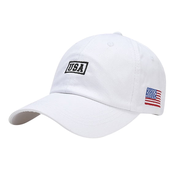 Baseball Cap Breathable Unisex Men Women Sun USA Flat Embroidery ...