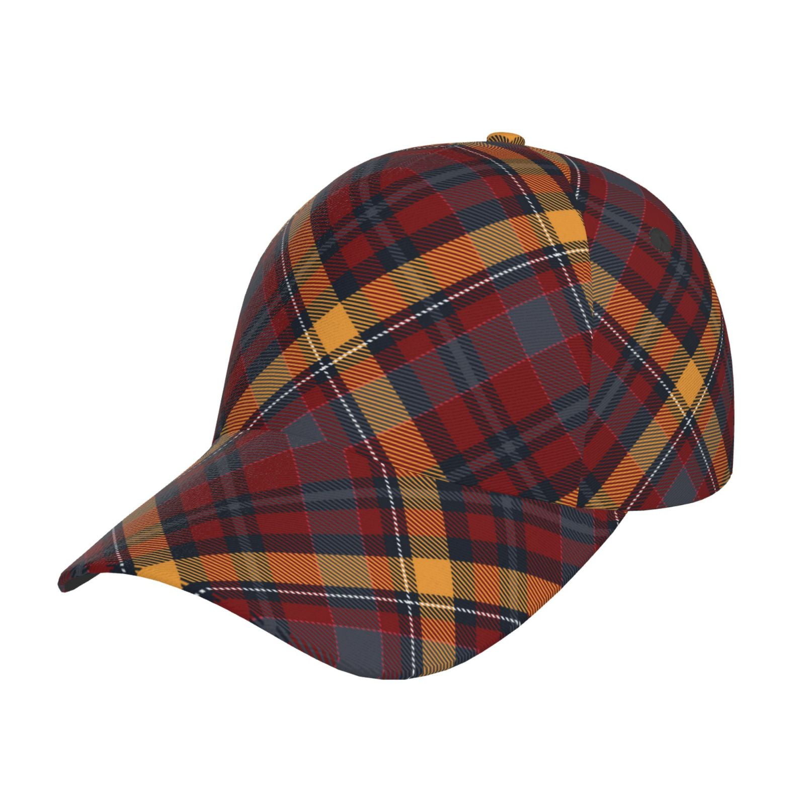 Baseball Cap, Buffalo Check Plaid Trucker Hats Women Dad Hat for ...