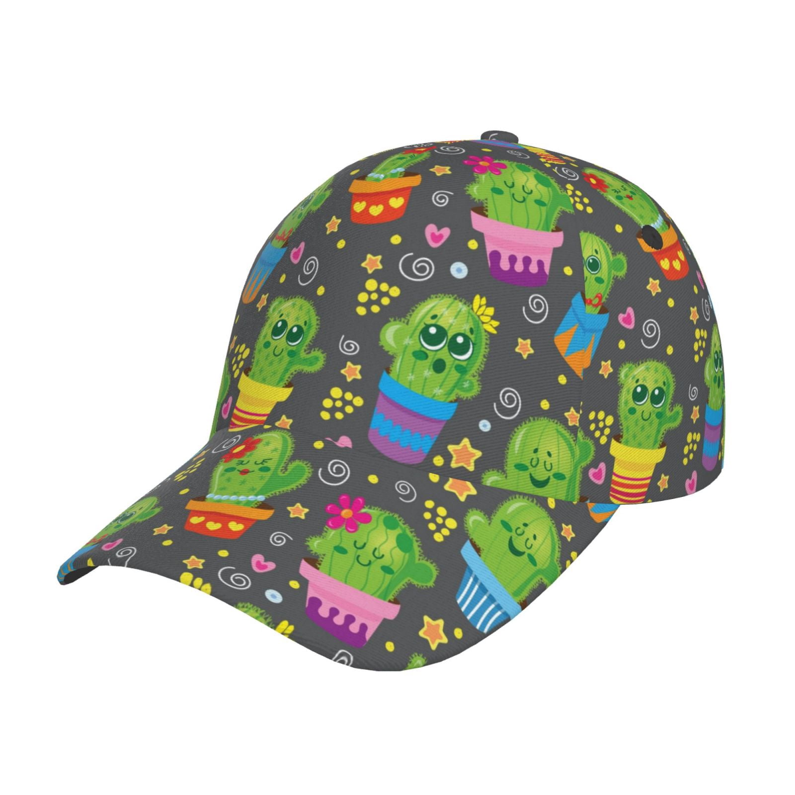 Baseball Cap - Cactus In Pots Adjustable Size Hats For Men And Women ...