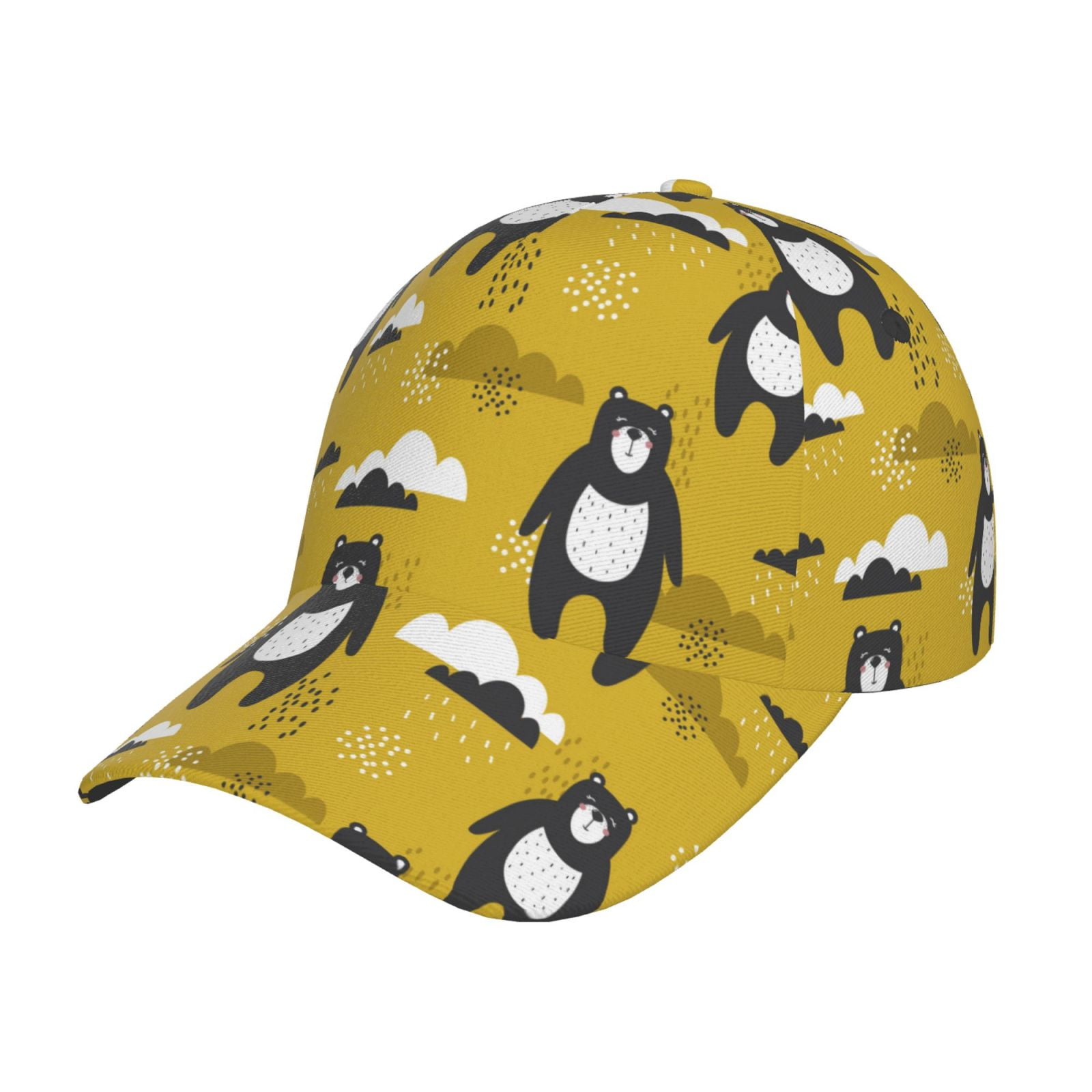 Baseball Cap, Cartoon Bear Yellow Sun Hats For Men Women, Adjustable ...