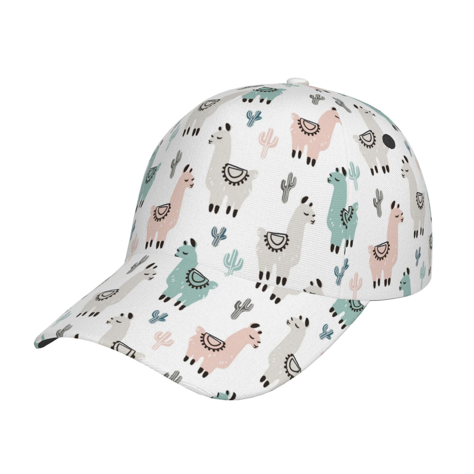 Baseball Cap - Cartoon Cactus Cute Alpaca Adjustable Size Hats For Men ...