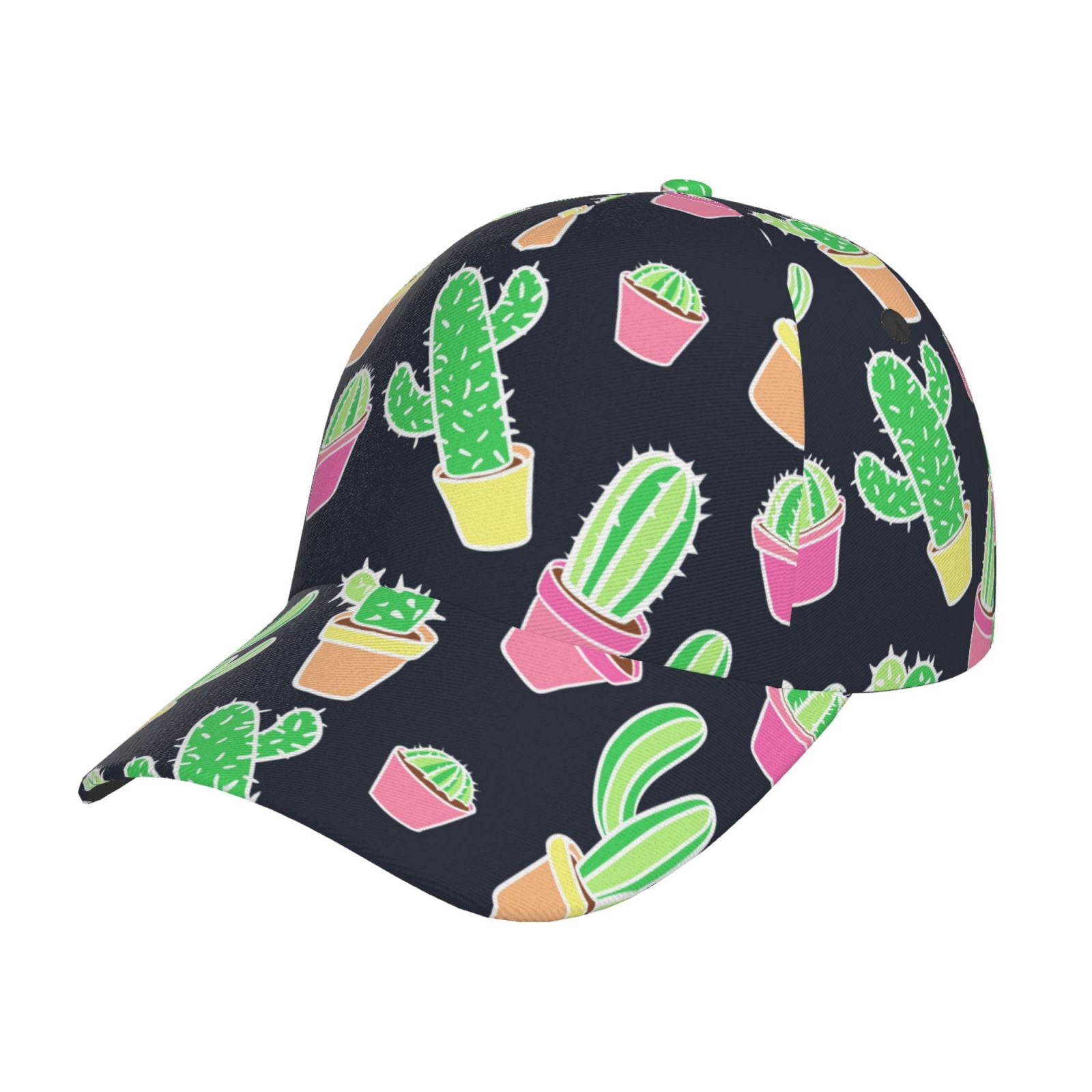 Baseball Cap, Cartoon Cactus Potted Plant Hats For Men Women Low ...